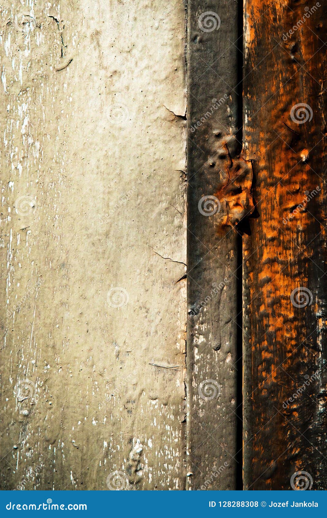 Detail of the Old Gray Rust Gate Stock Photo - Image of iron, retro ...