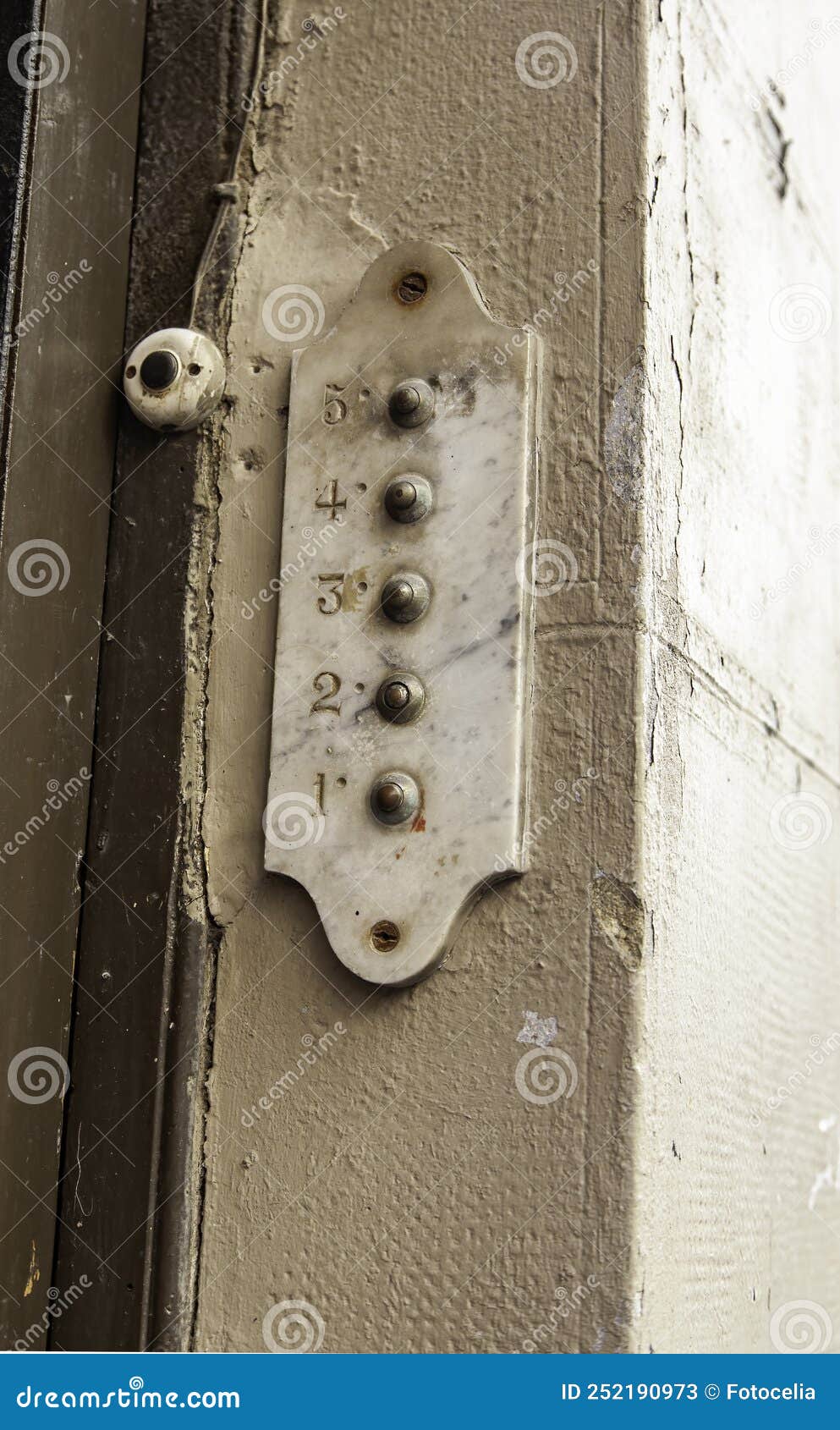 Old classic intercom stock image. Image of panel, safety - 252190973