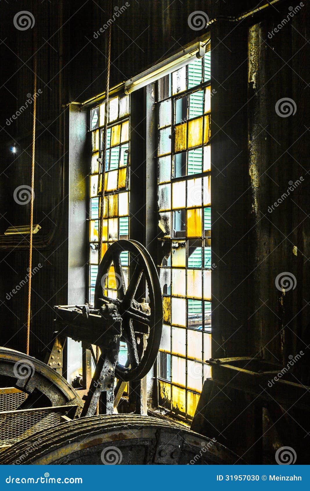 Detail of Old Machine in Iron Works Factory Stock Photo - Image of ...