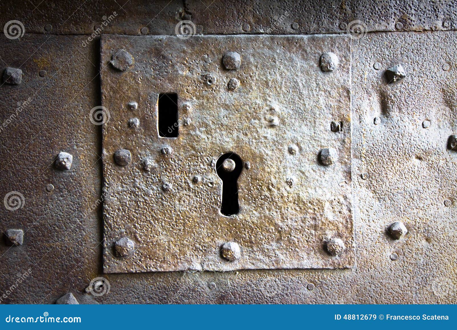 Detail of an Old Medieval Keyhole Stock Image - Image of lock, medieval ...