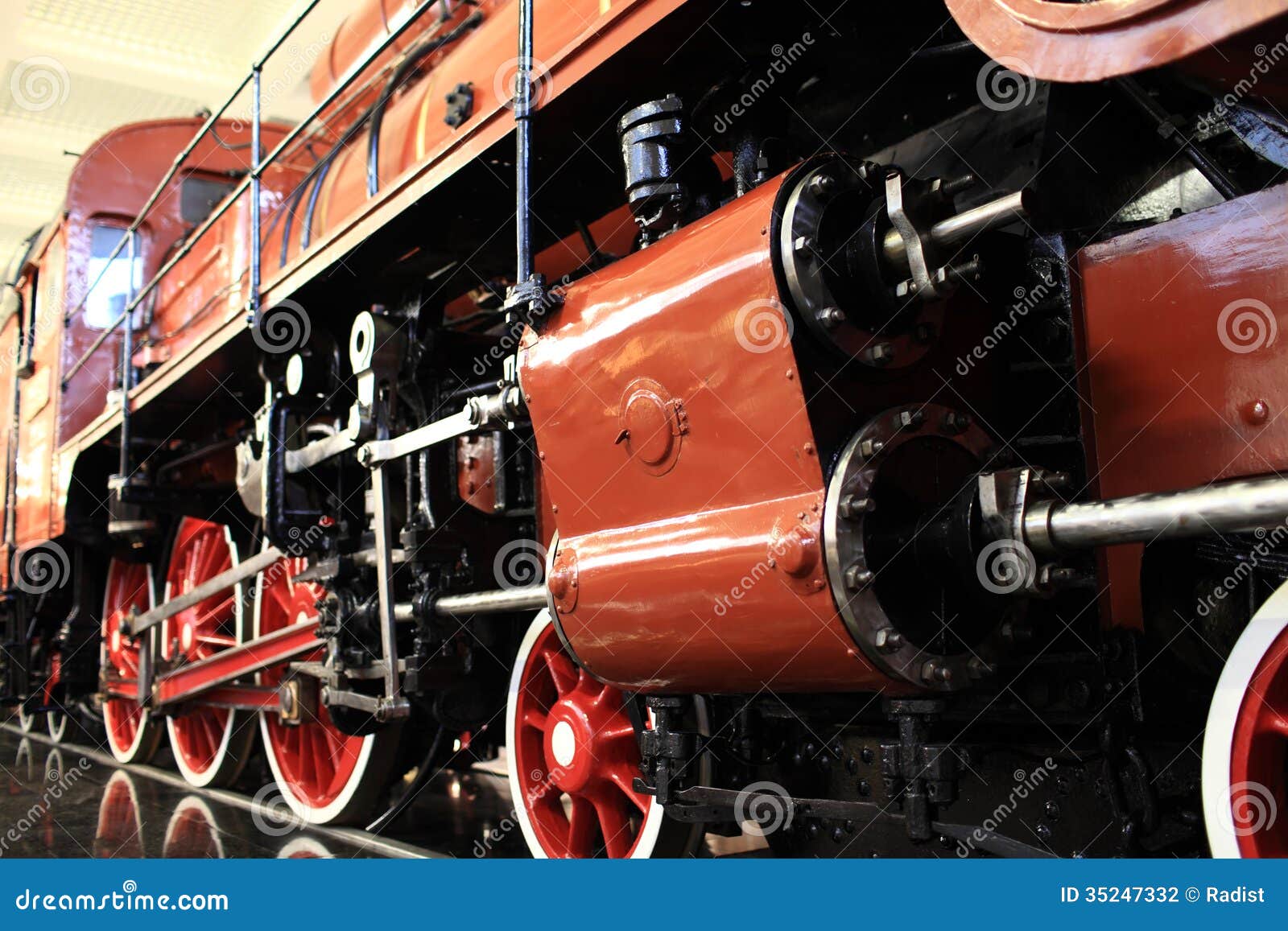 Detail of old red train stock photo. Image of railroad - 35247332