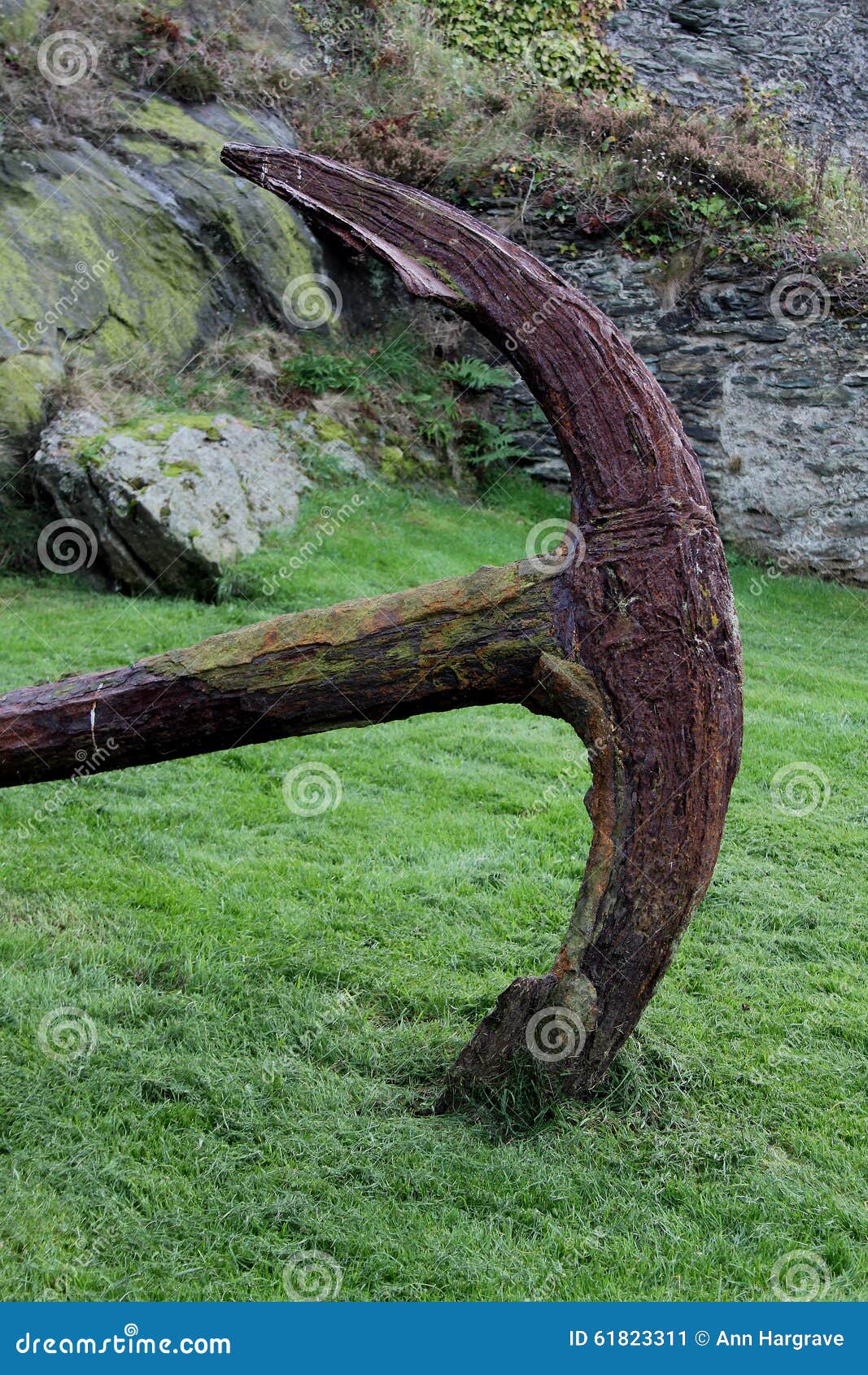 Detail of Old Rusting Anchor Stock Image - Image of isolated, icon ...