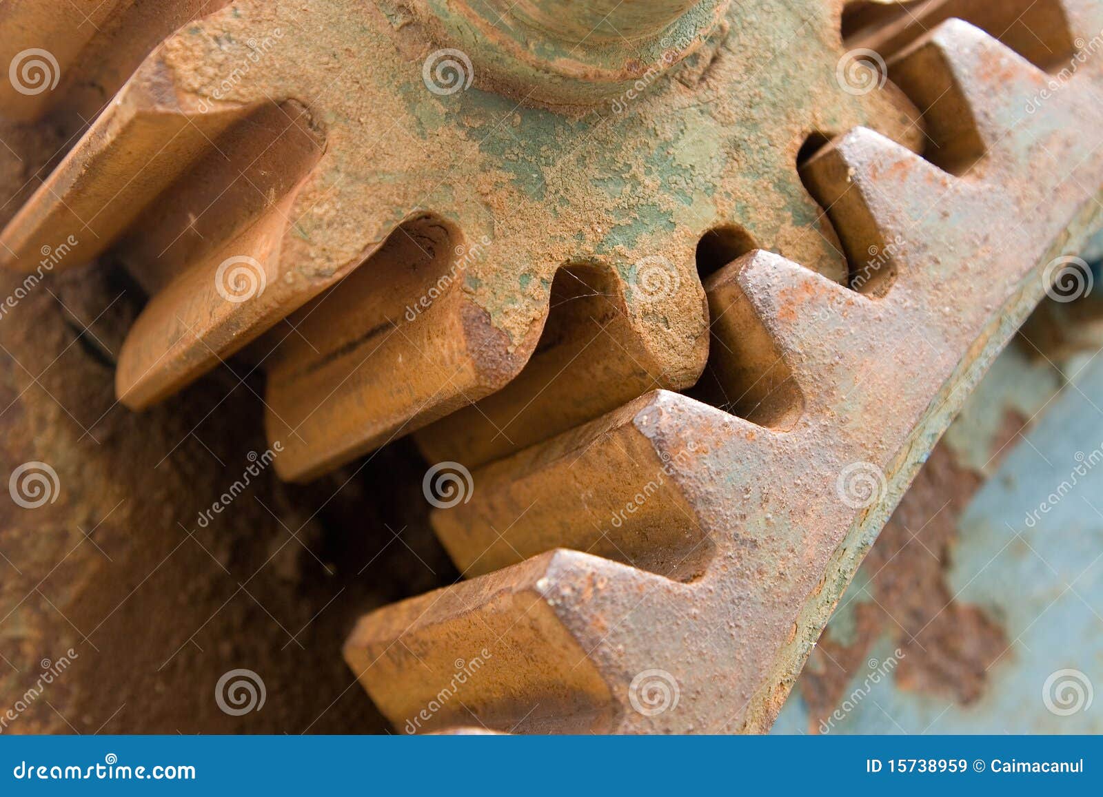 Detail of old rusty gears stock image. Image of cogwheels - 15738959