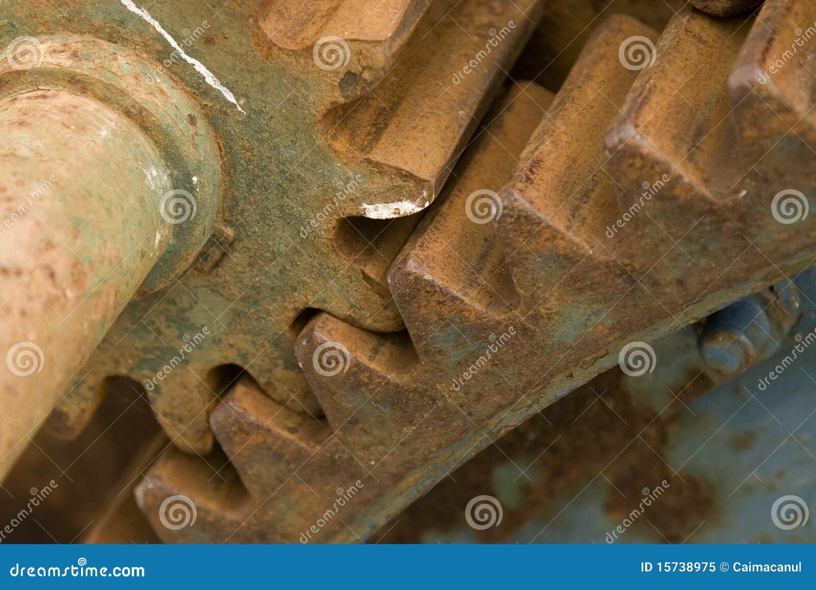 Detail of old rusty gears stock image. Image of rusty - 15738975