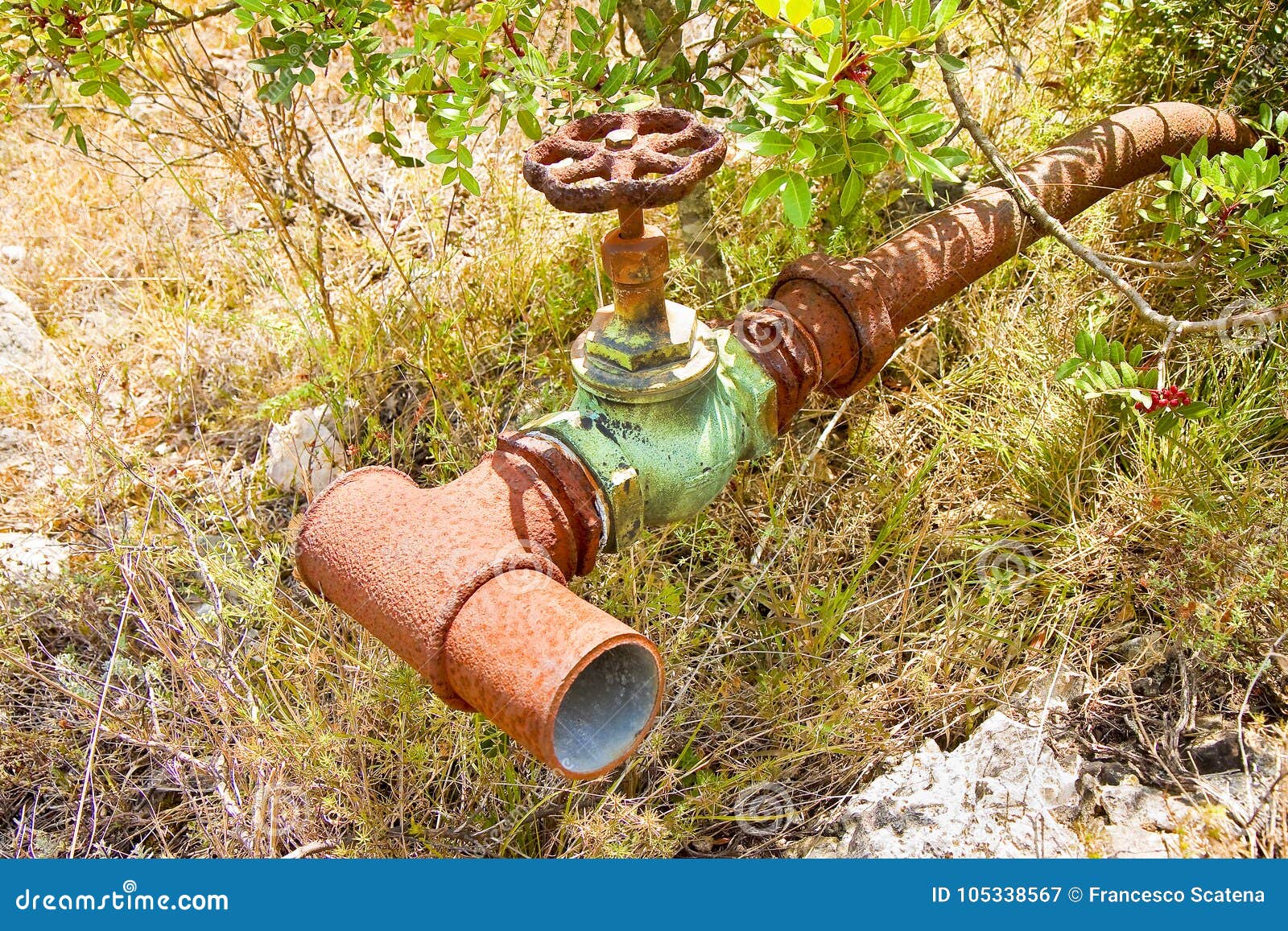 Detail of an Old Rusty Hydraulic Valve Stock Image - Image of broken ...