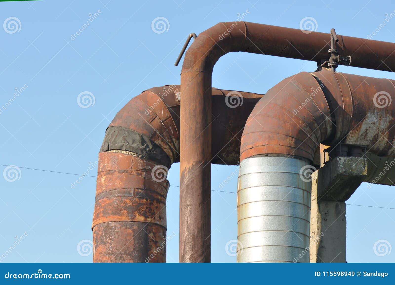 Rusty pipe stock image. Image of industrial, construction - 115598949