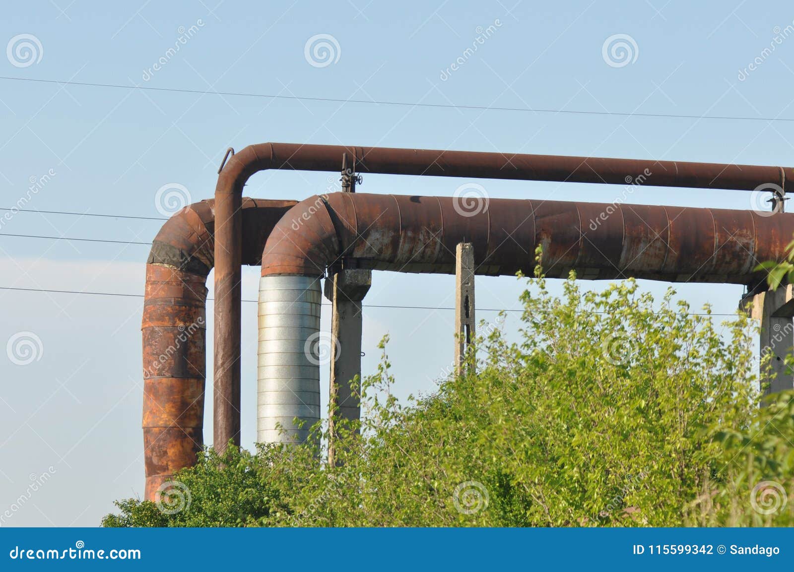 Rusty pipe stock photo. Image of construction, chemical - 115599342