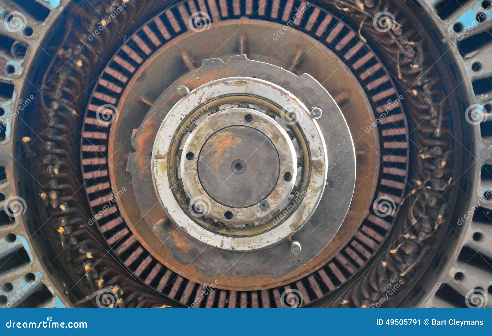Detail of an Old Rusty Machine, Factory Stock Image - Image of circle ...