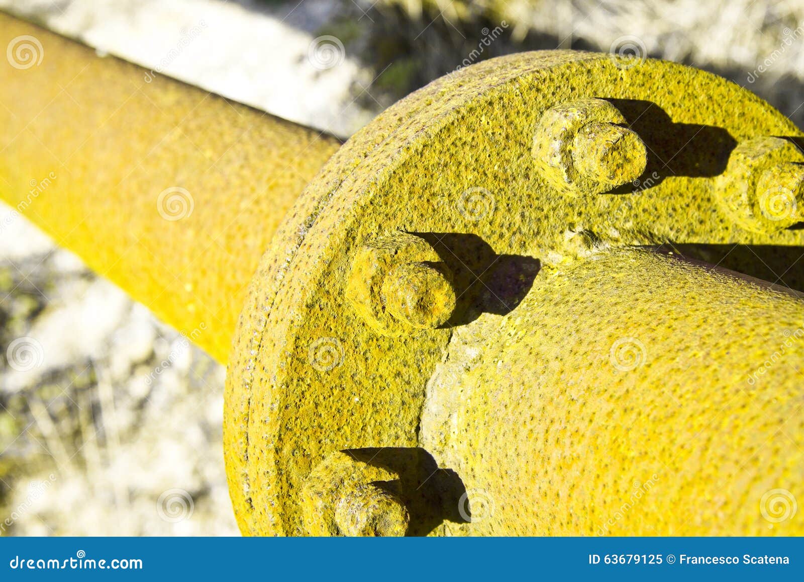 Detail of an Old Rusty Pipeline Stock Image - Image of engineering ...
