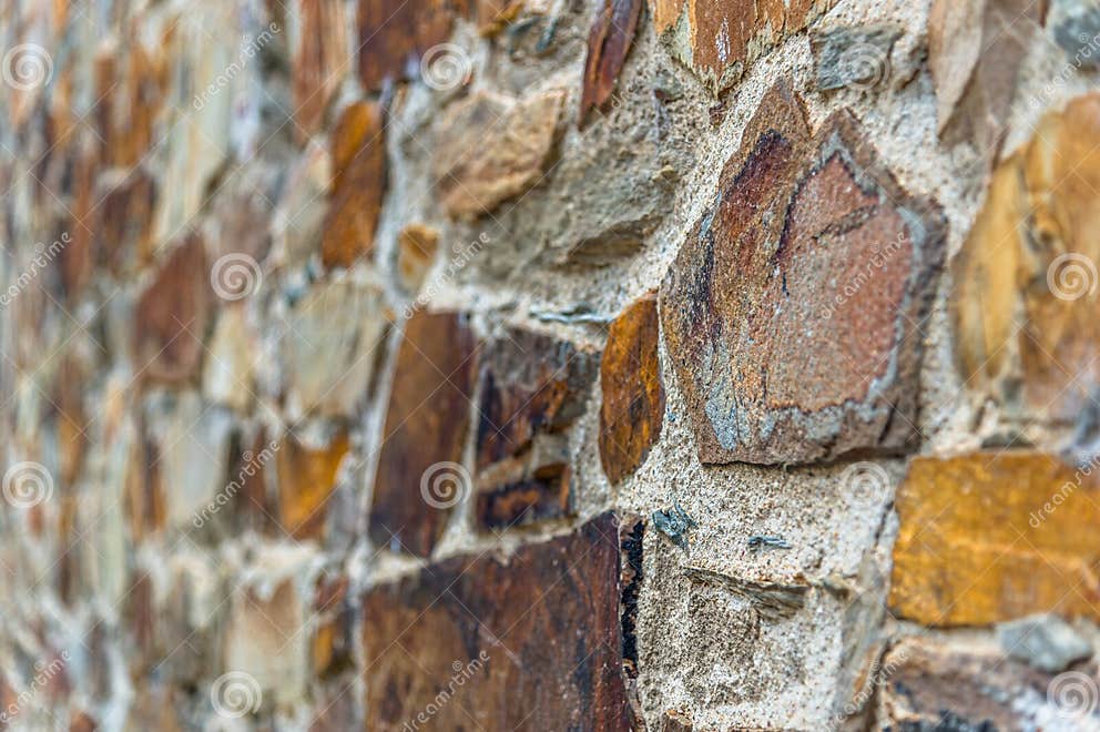 Detail of an Old Stone Wall Stock Image - Image of detail, decorative ...