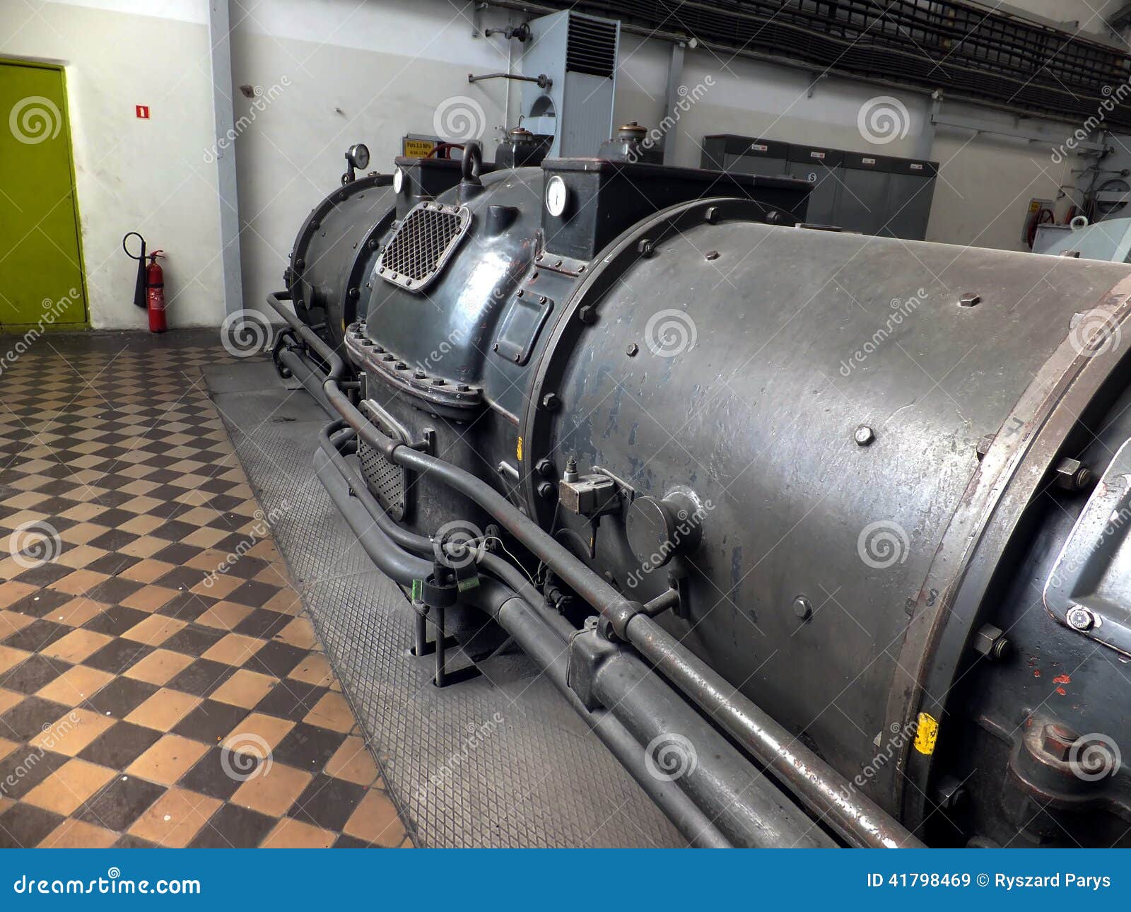 Detail of an Old Turbo Generator Stock Image - Image of produce, stator ...