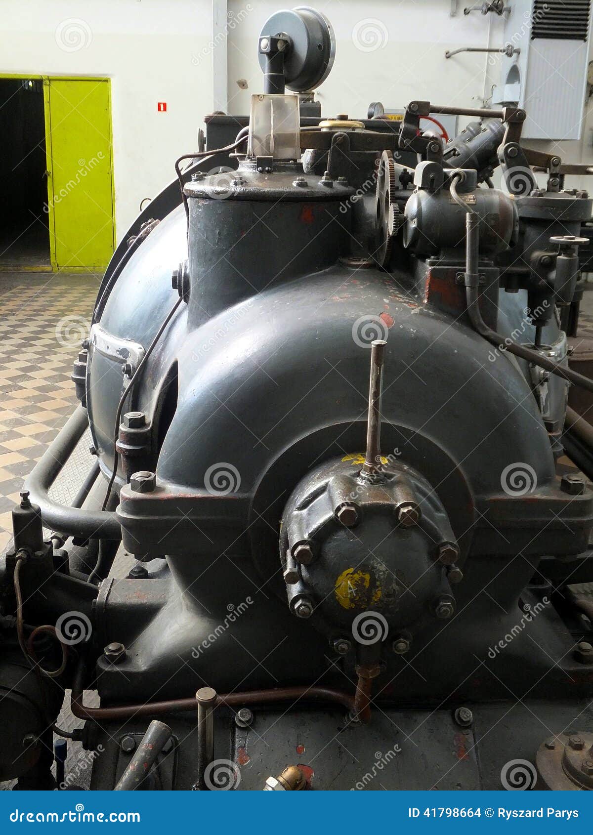 Detail of an Old Turbo Generator Stock Photo - Image of speed ...