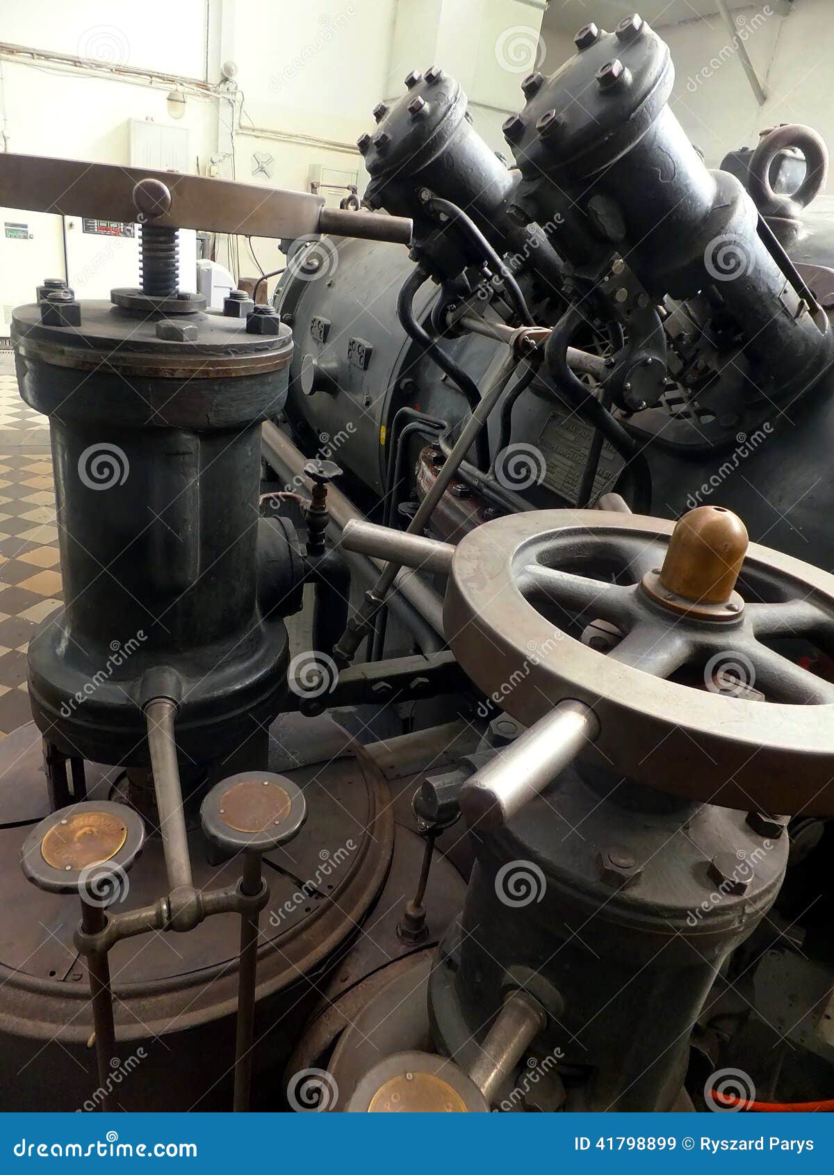 Detail of an Old Turbo Generator Stock Image - Image of steel, steam ...