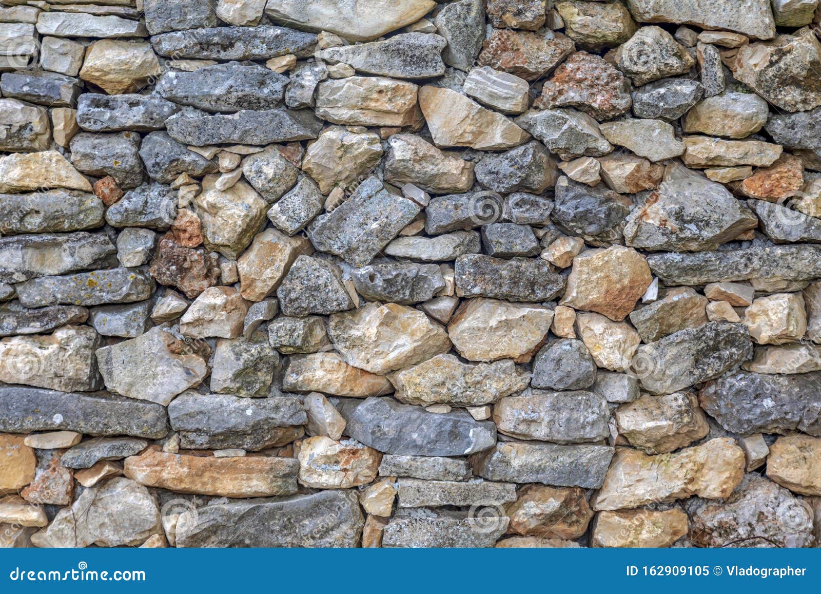 Rustic Old Stone Wall Background Stock Image - Image of architecture ...