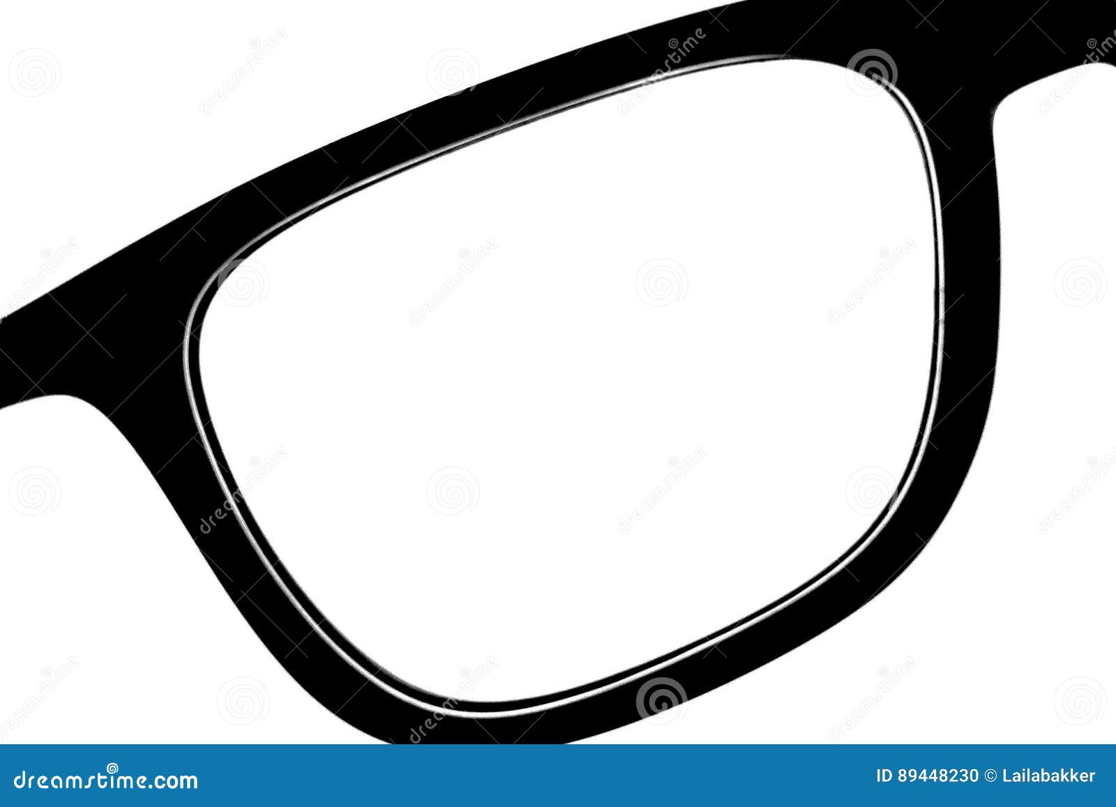 Detail of a Pair of Glasses with High Contrast Stock Photo - Image of ...