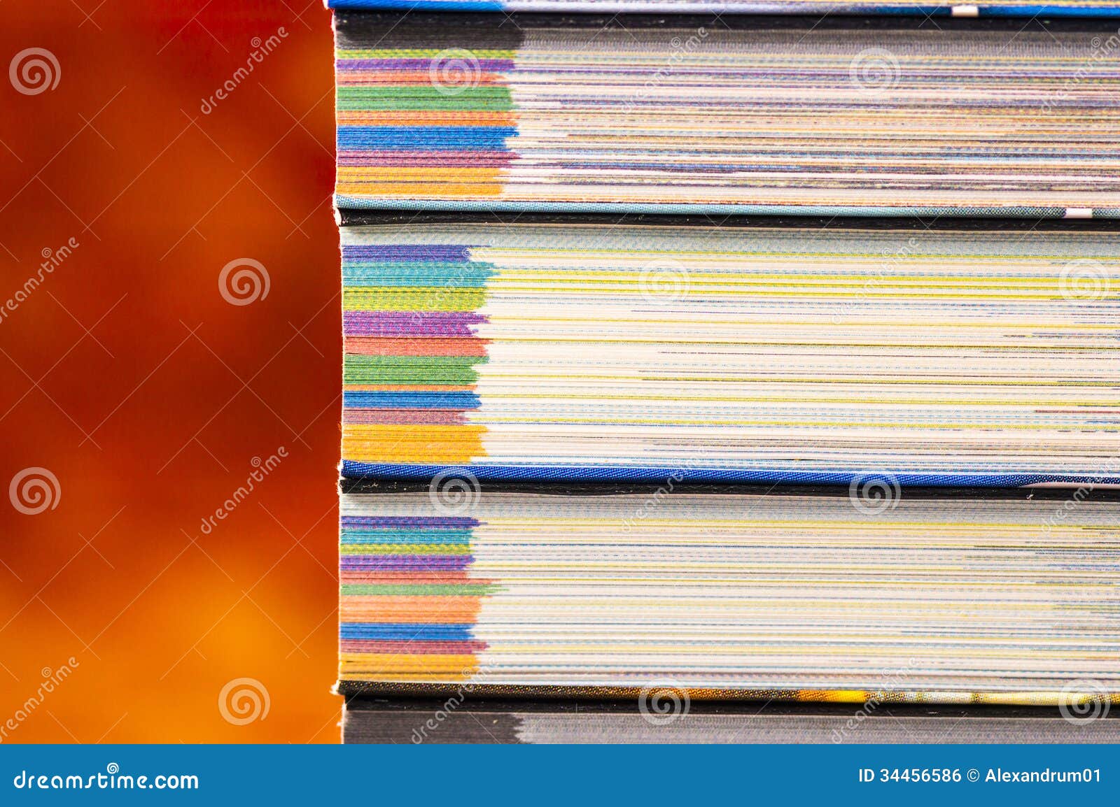 Detail of a pale of books stock photo. Image of colored - 34456586