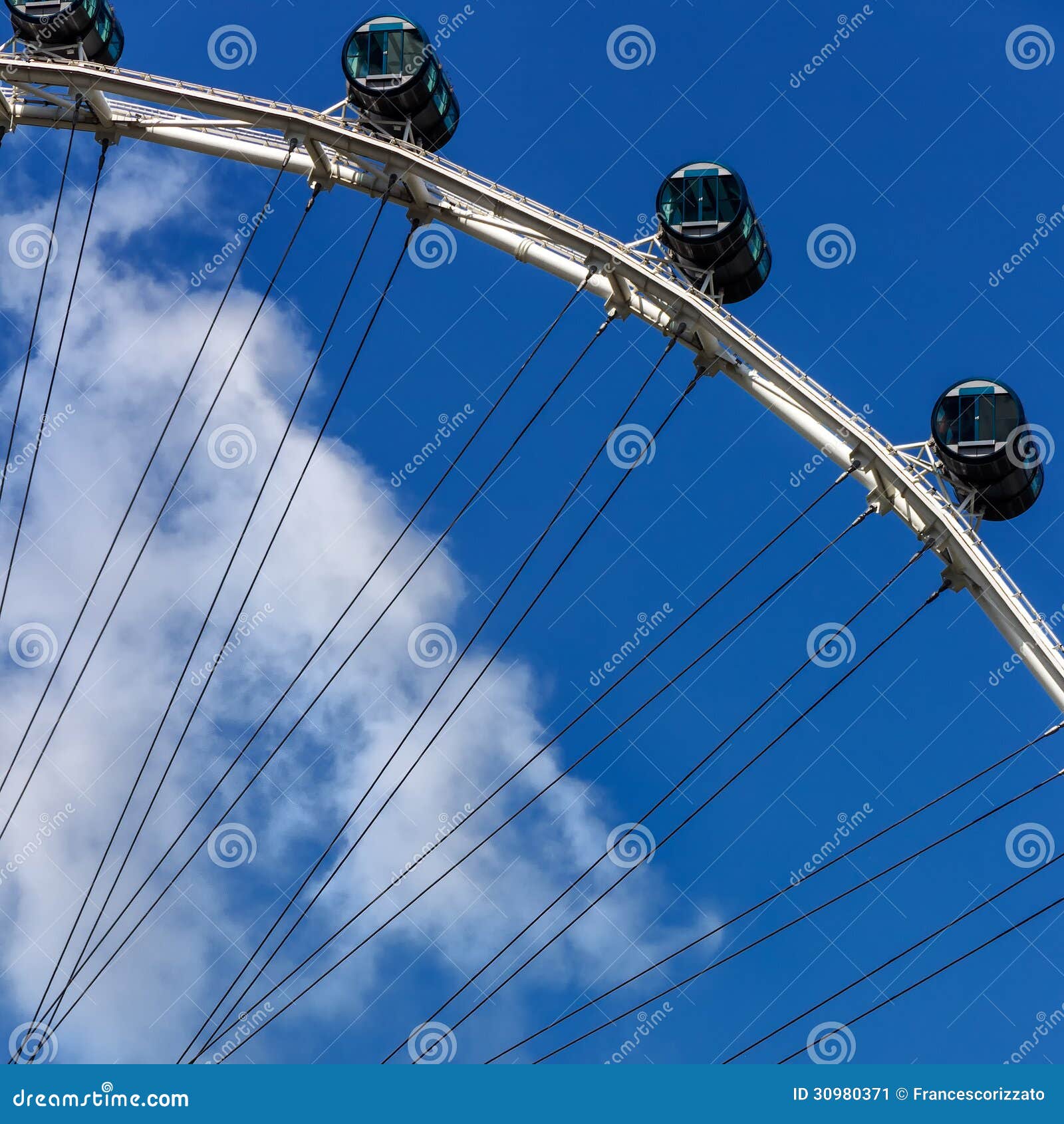 Detail of Panoramic Wheel stock image. Image of marina - 30980371