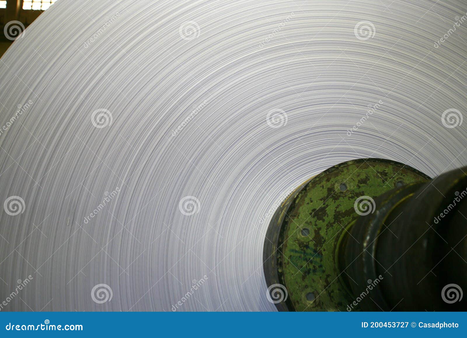 Paper reel stock image. Image of press, paper, macro - 200453727