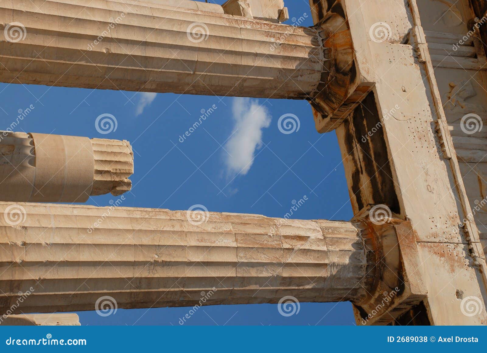 Detail of Parthenon stock photo. Image of structure, classical - 2689038