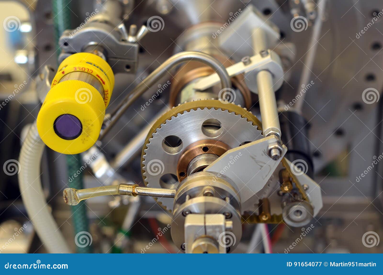 Detail of Parts of Laboratory Machine with Gear Stock Image - Image of ...