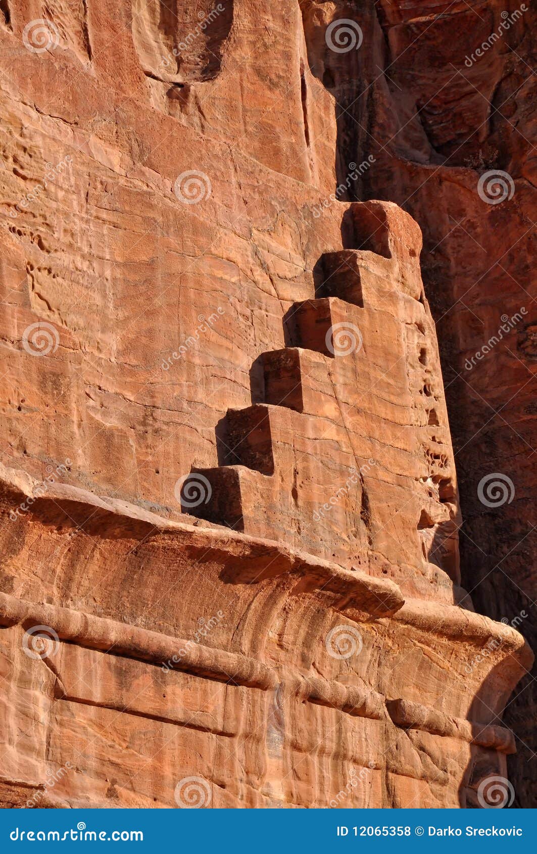 Detail from Petra-Jordan stock photo. Image of curve - 12065358