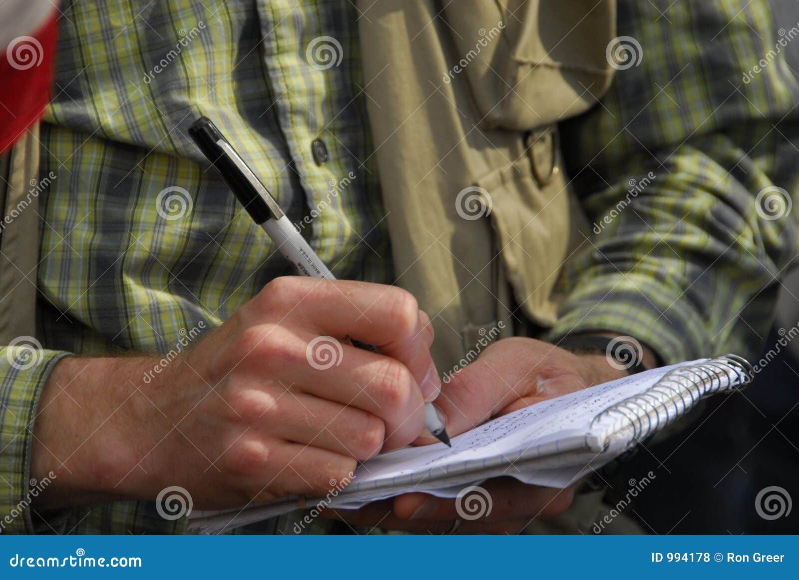 Detail Photo of Man Journalist Taking Notes Stock Photo - Image of ...