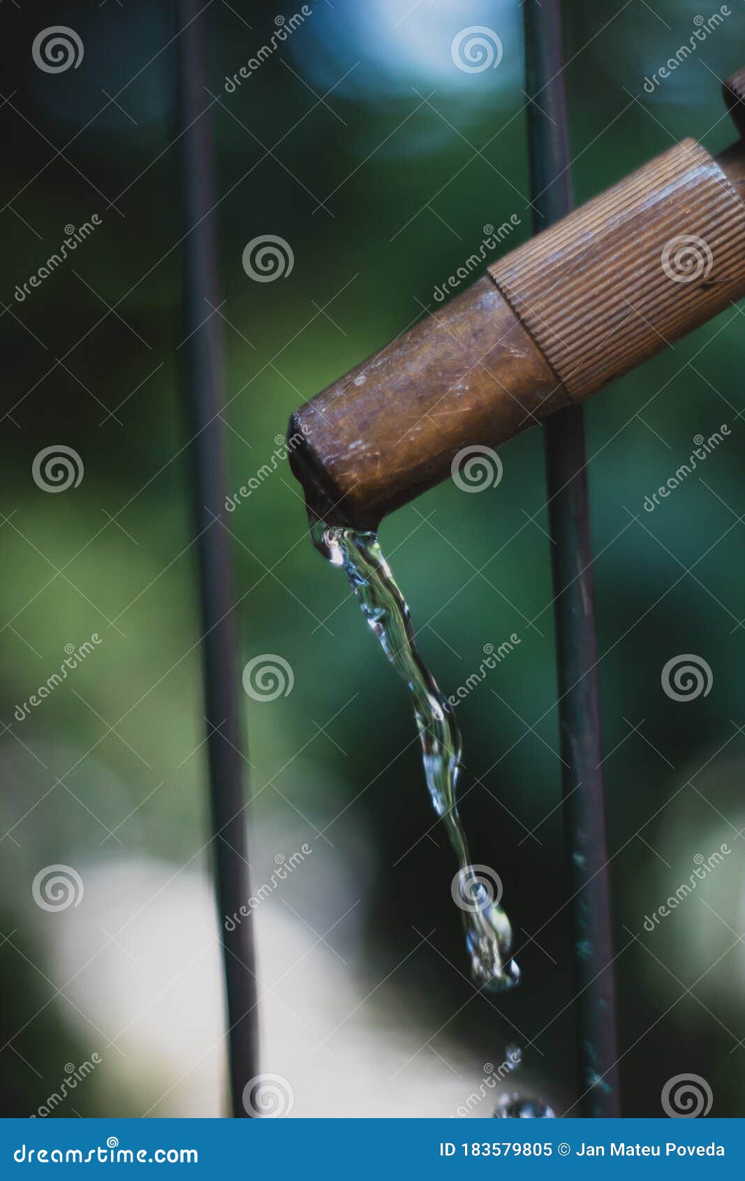 Detail Photo of Water Falling from a Hose. Macro Photo Stock Image ...