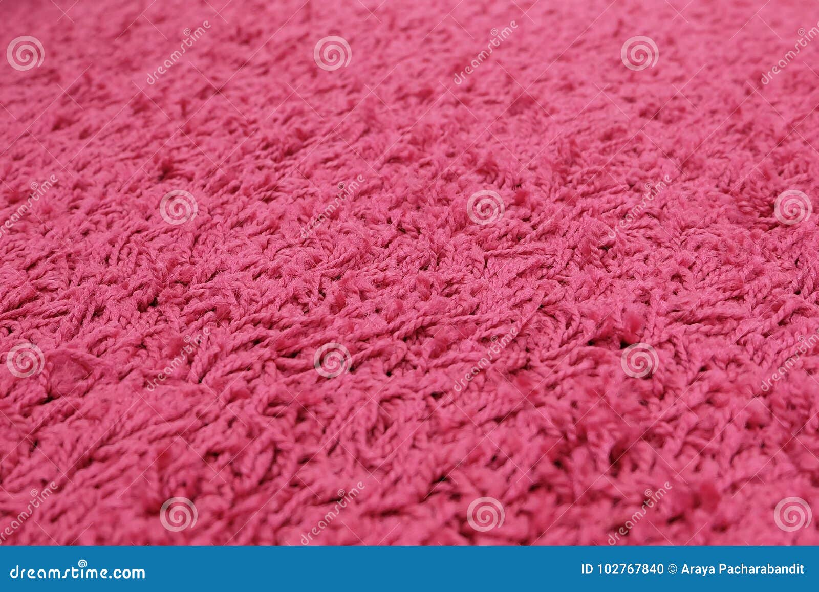 Detail of Pink Fluffy Fabric Texture Background Stock Photo - Image of ...
