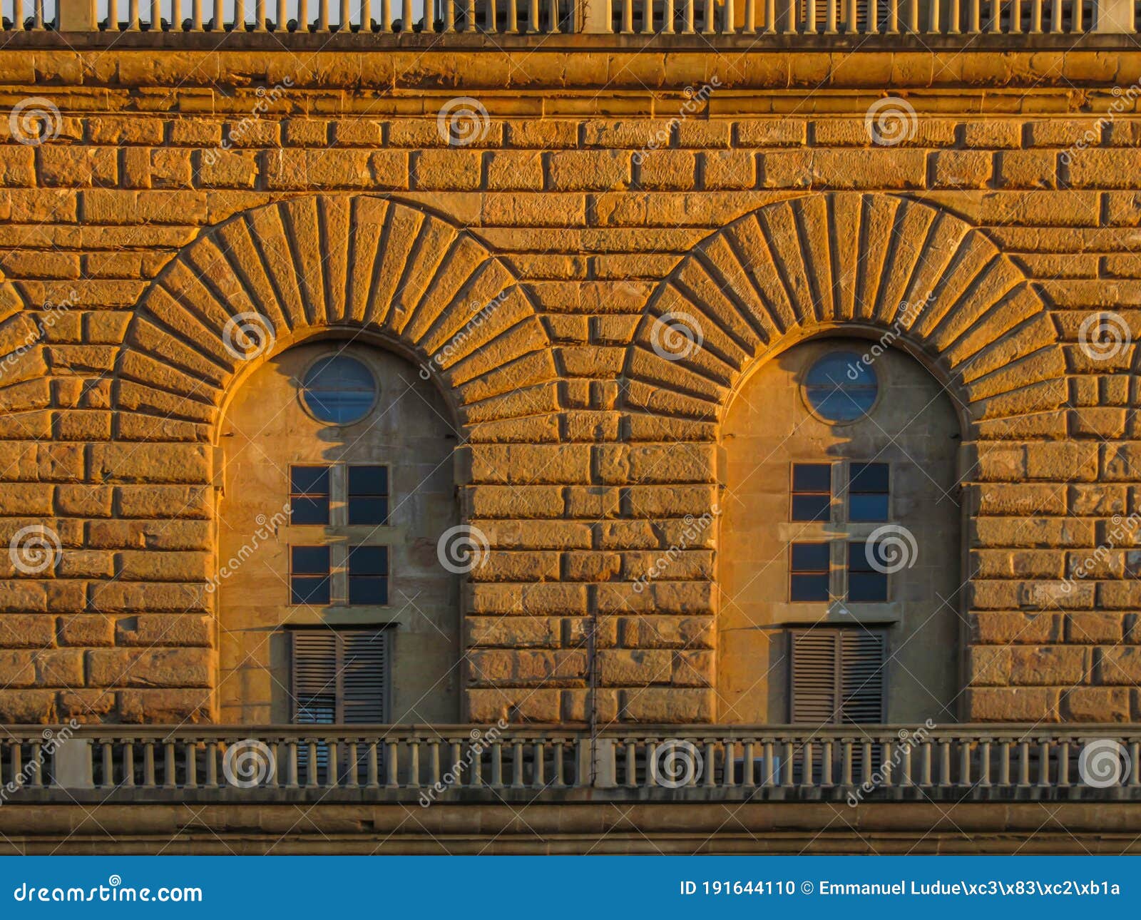 Detail of Pitti Palace Windows Editorial Image - Image of square ...