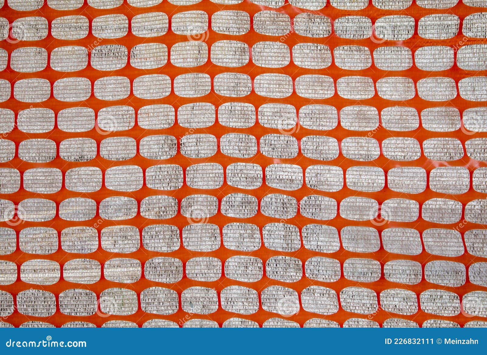 Detail of Plastic Barrier at a Construction Site in Harmonic Pattern ...