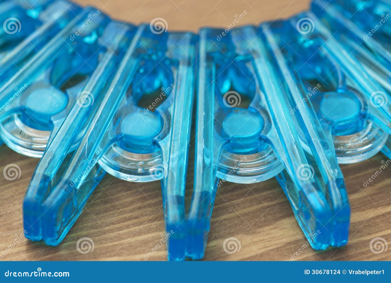 Detail of Plastic Clothes Pegs Stock Photo - Image of circular, circle ...