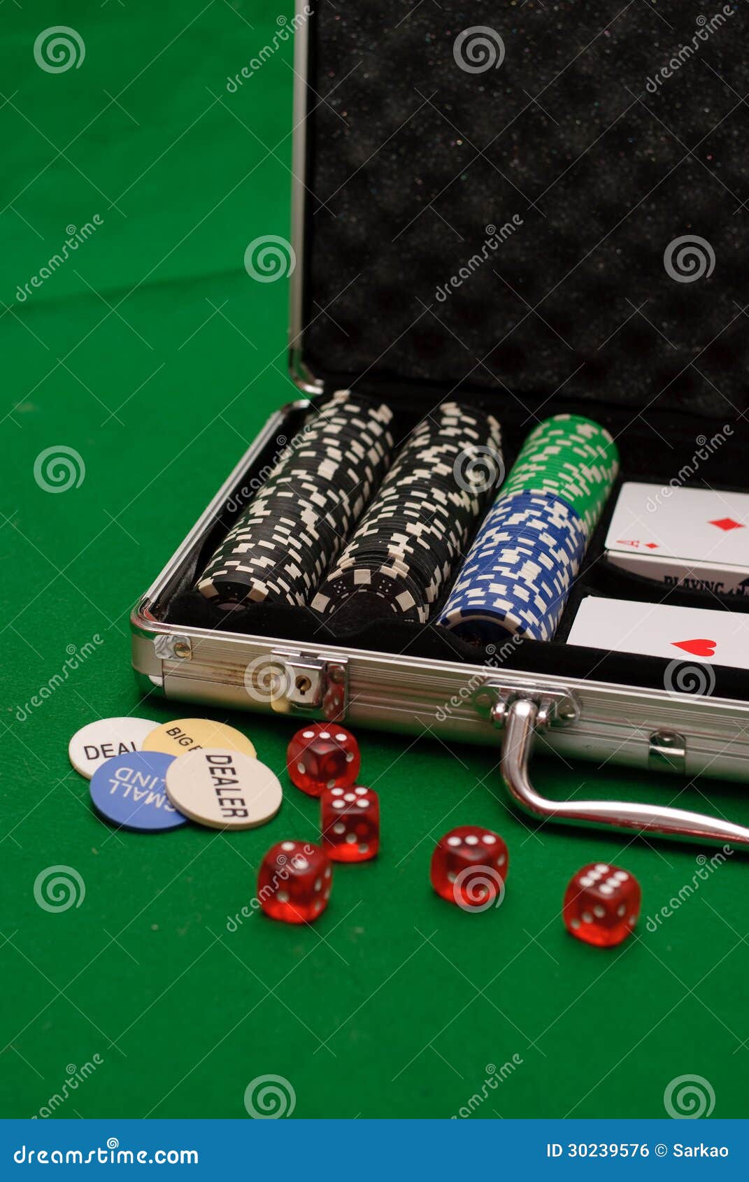 Poker set stock photo. Image of poker, chips, acess, hold - 30239576