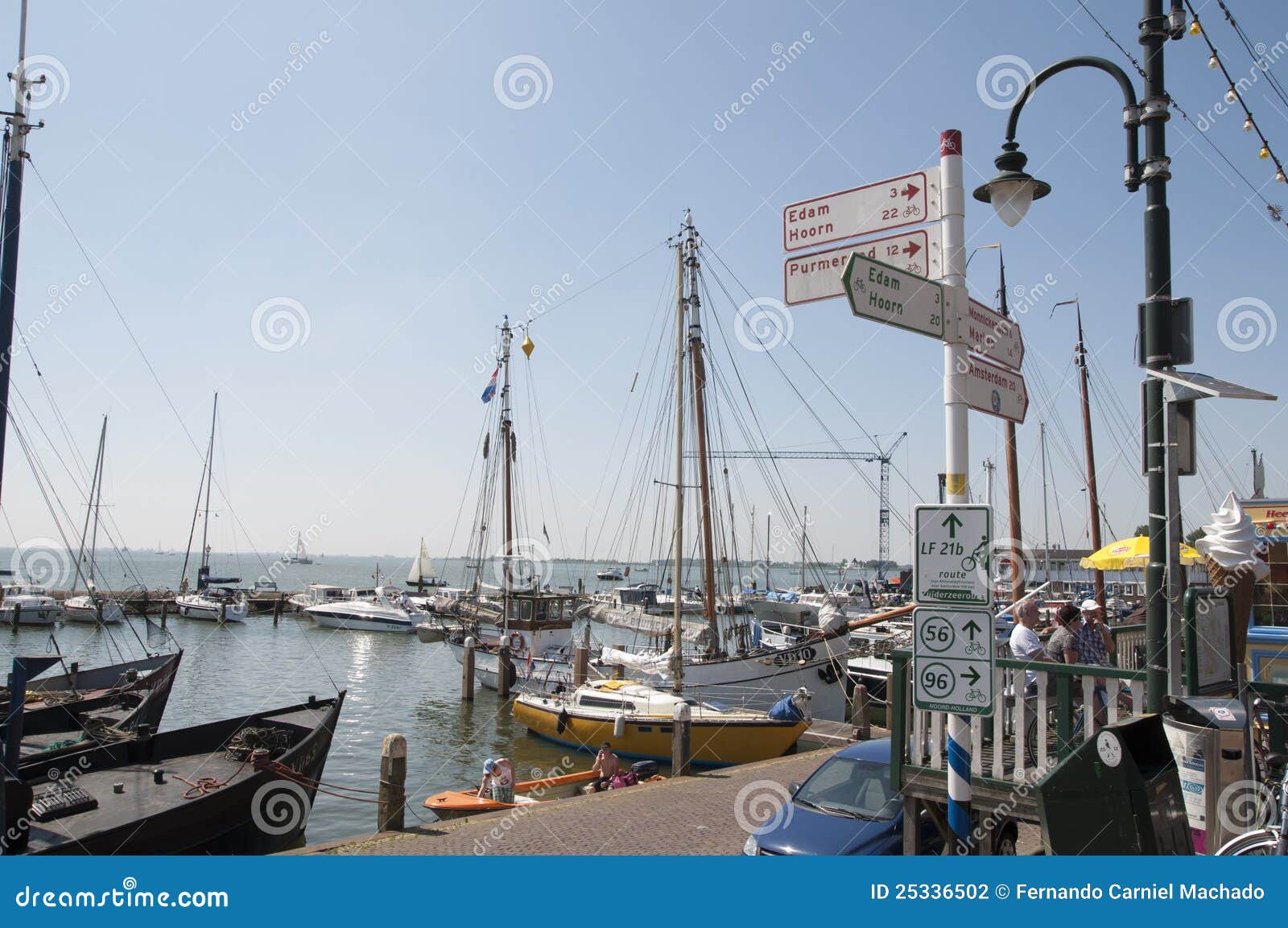 Detail of the Port of Volendam Editorial Photography - Image of houses ...
