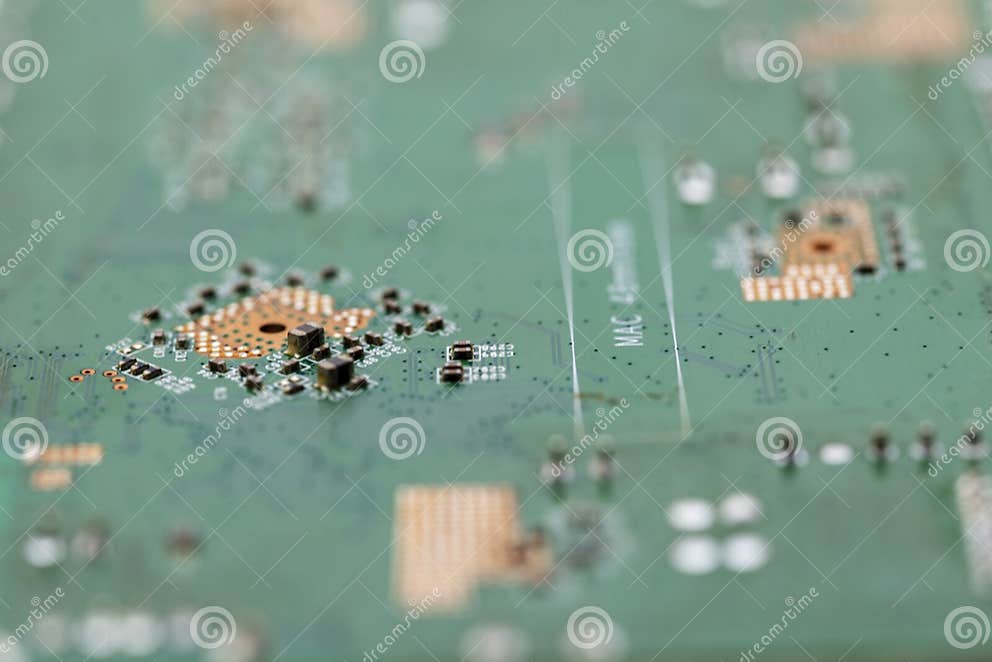 Detail of the Printed Circuit of an Electronic Board Stock Image ...