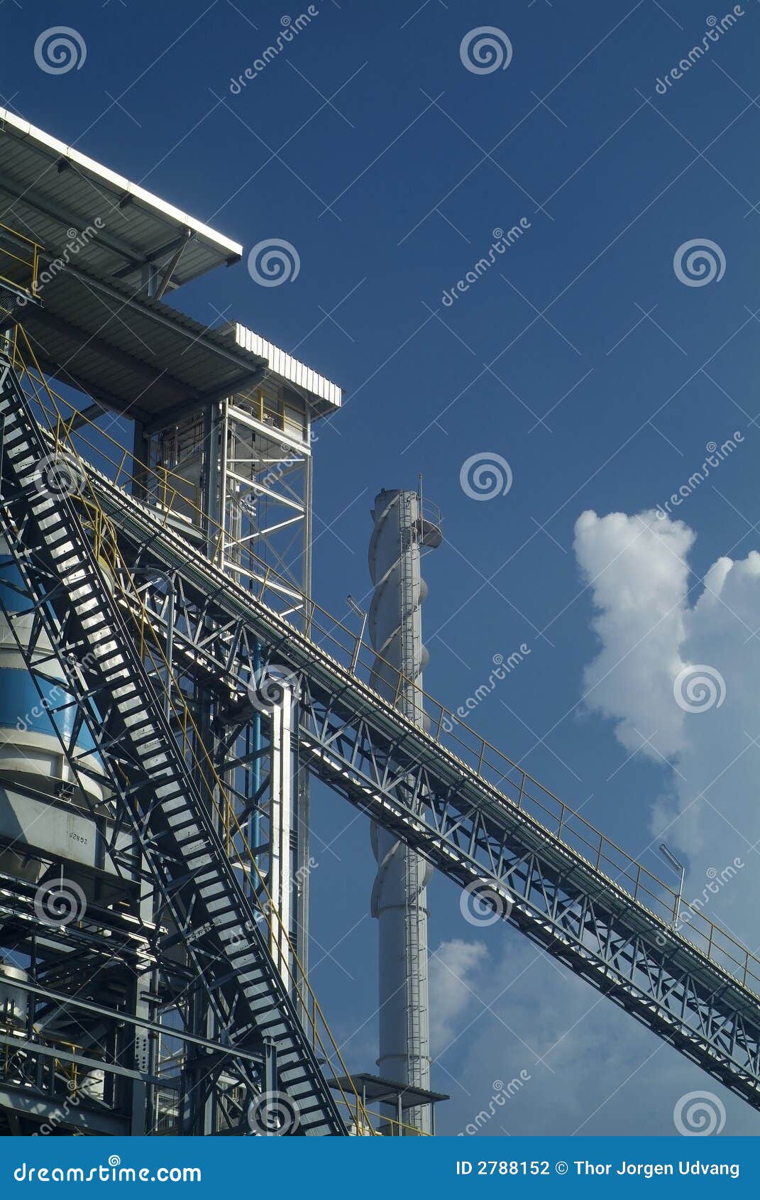 Detail of processing plant stock photo. Image of belt - 2788152