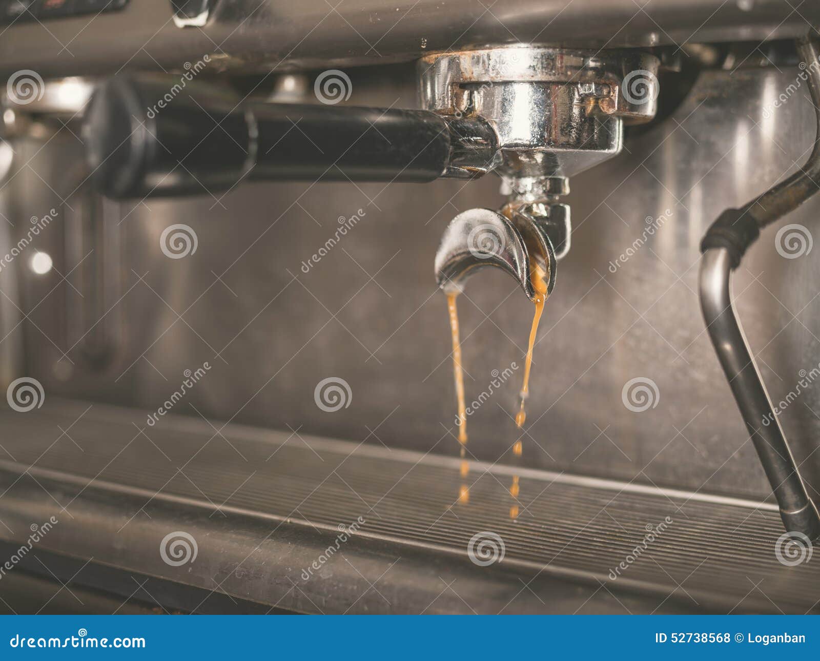 Detail of Professional Coffee Machine Stock Photo - Image of cappuccino ...