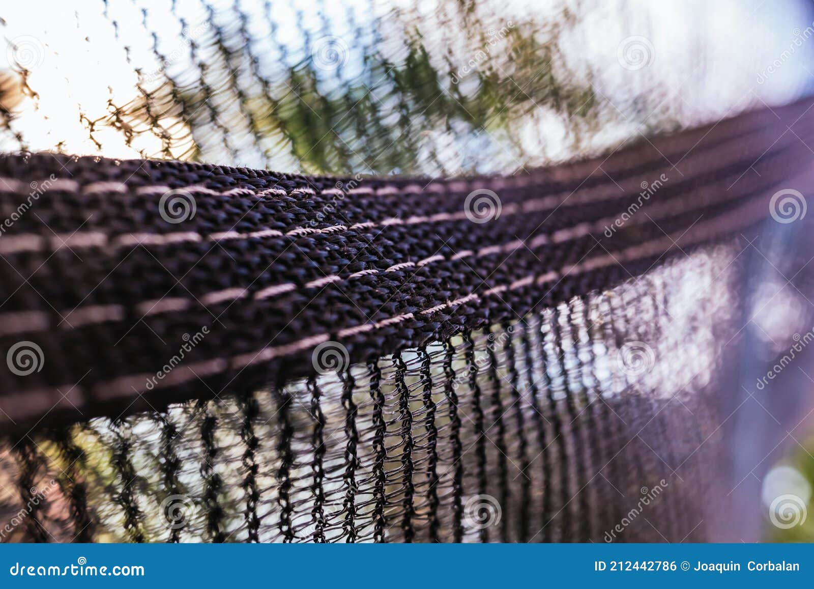 Detail of a Protective Safety Mesh Made of Braided Nylon Stock Photo ...