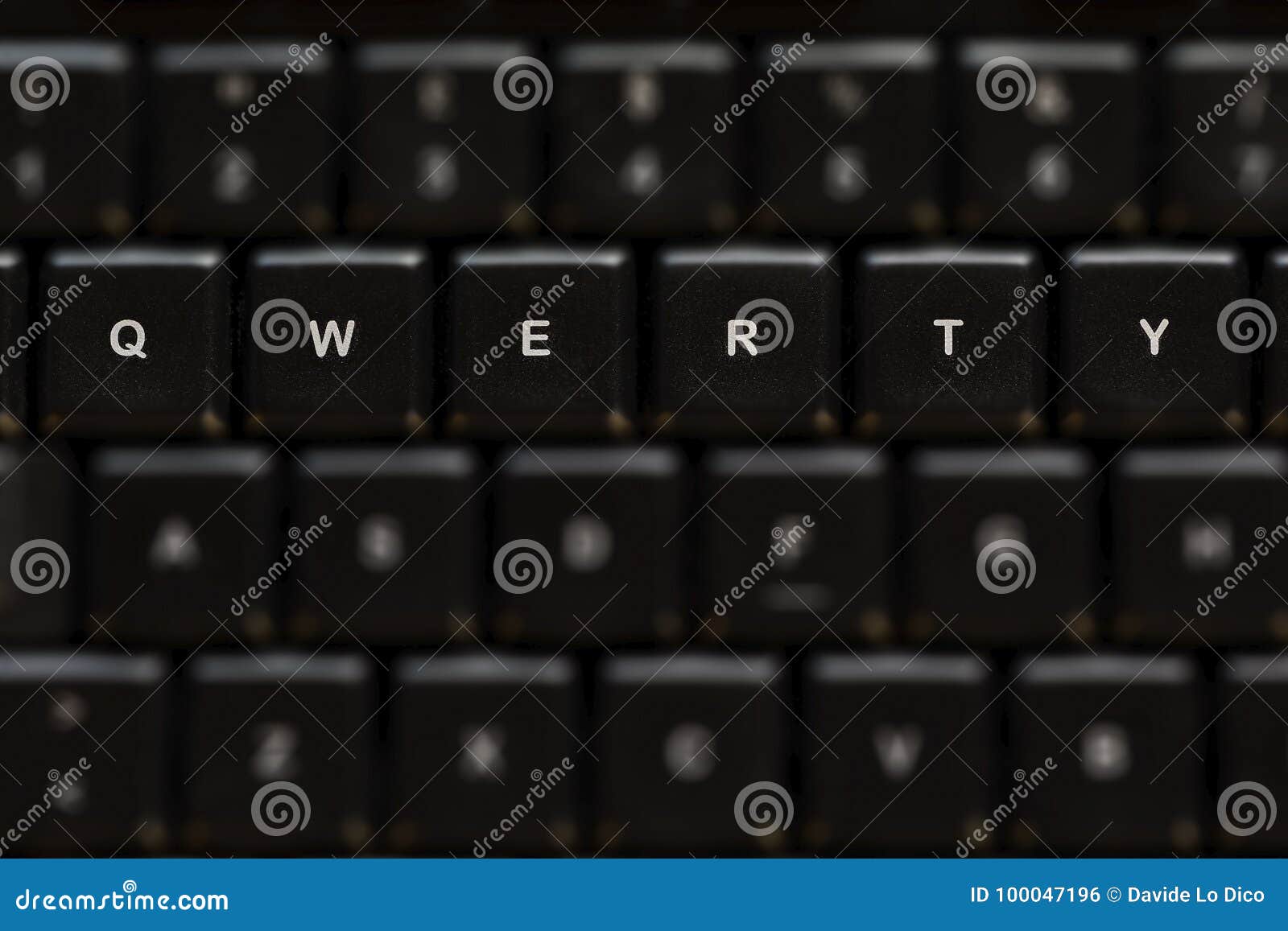 QWERTY keyboard stock photo. Image of technology, detail - 100047196