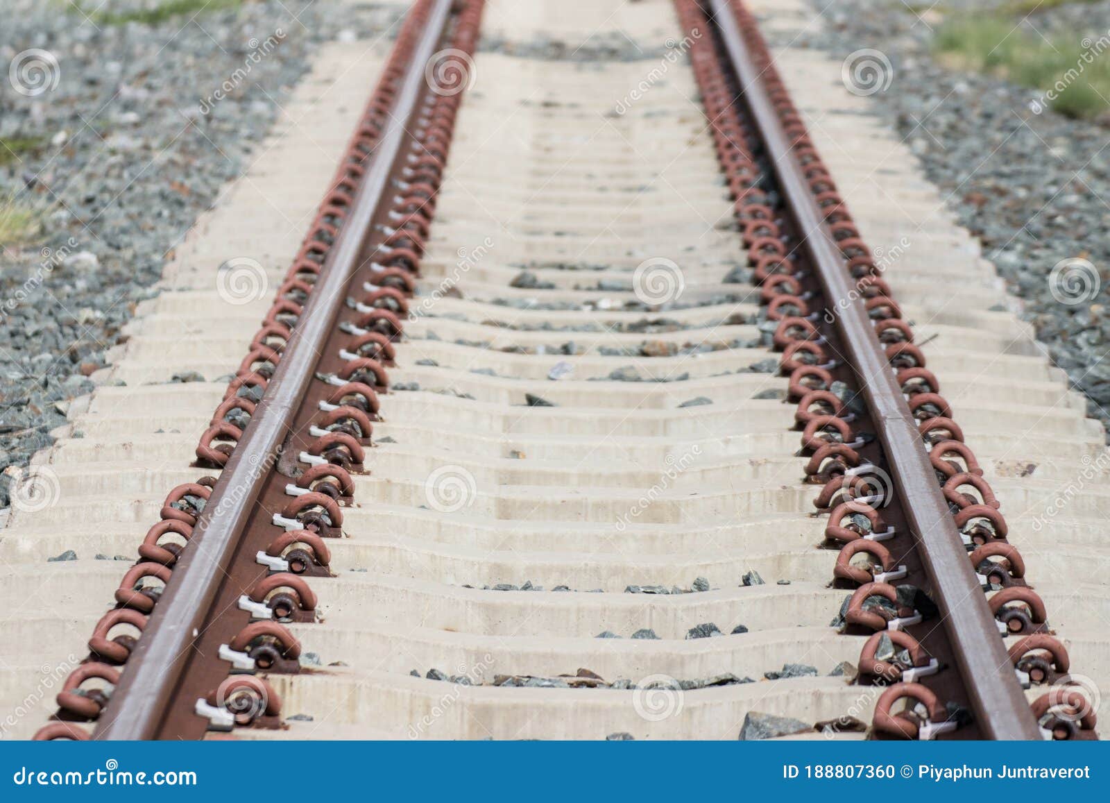 Detail of Railway Tracks Railroad Stock Photo - Image of rail, travel ...