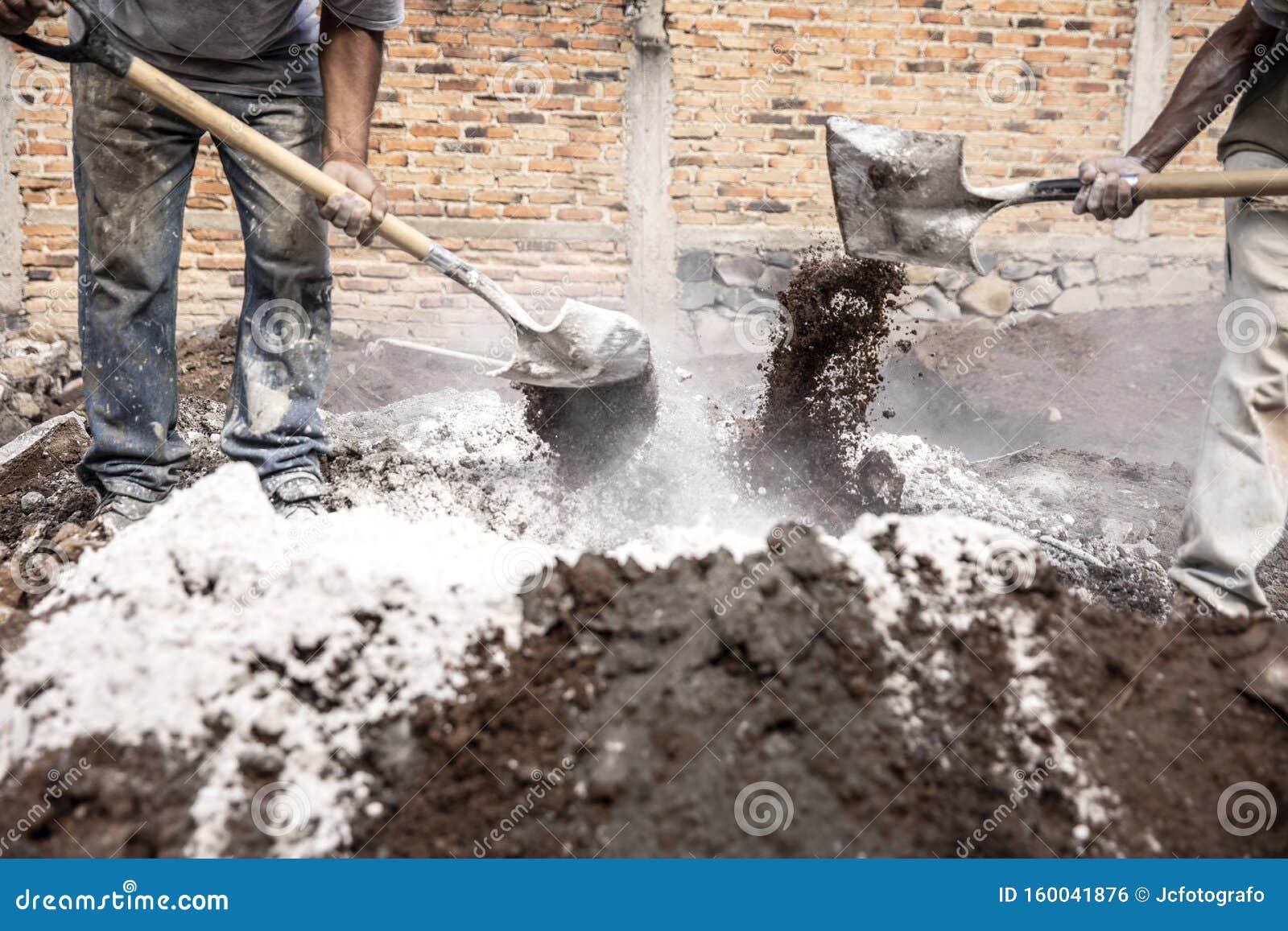 Men Working in Construction Stock Photo - Image of architect, heavy ...