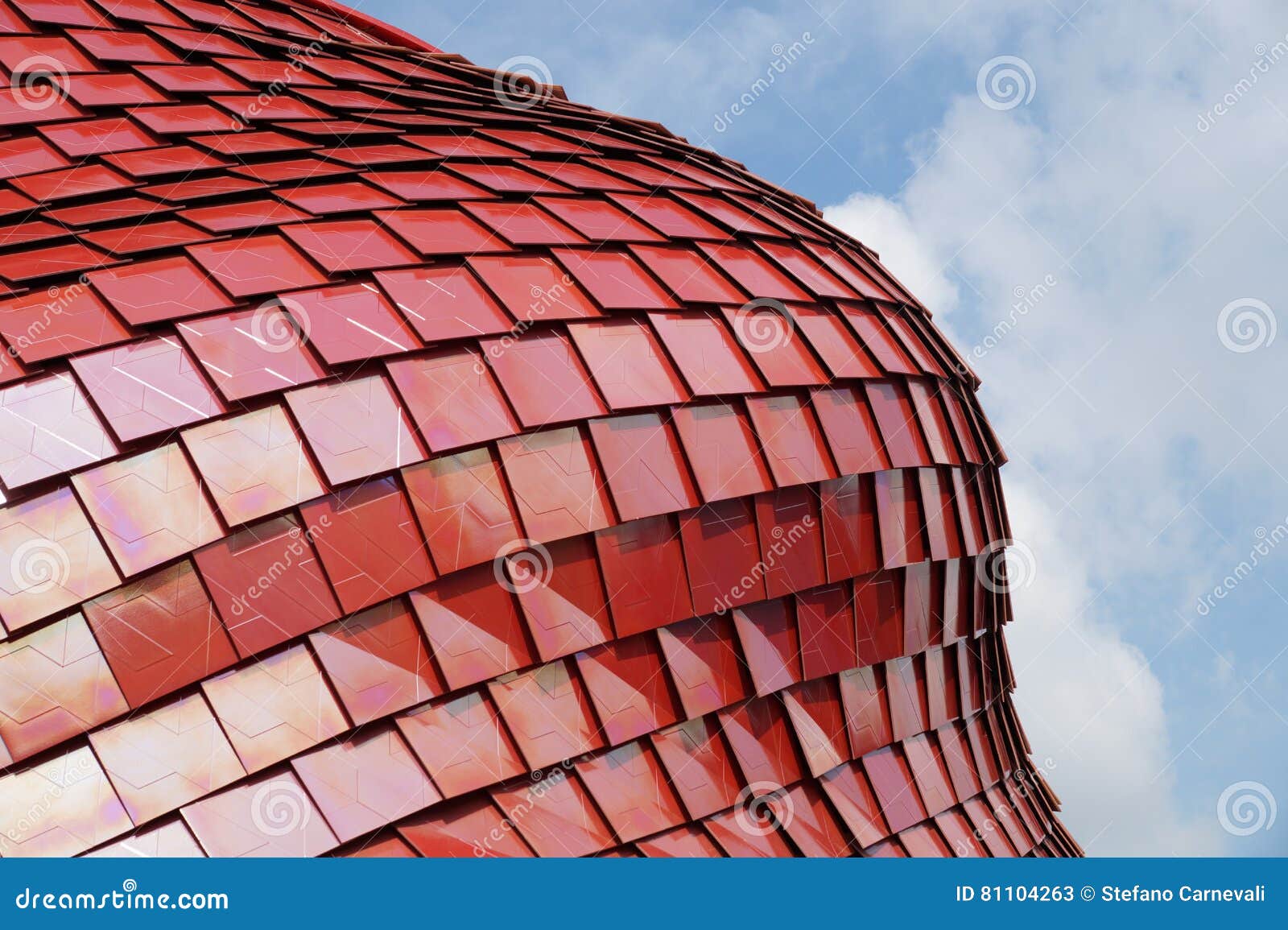 Detail of Red Modern Ceramic Tiles Roof Stock Image - Image of texture ...