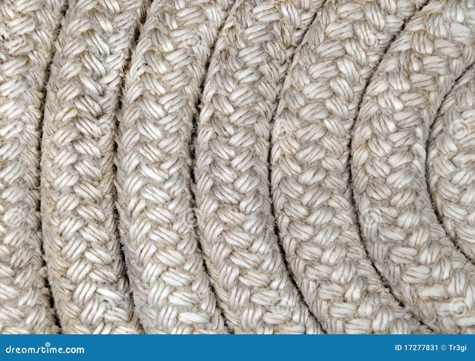 Detail of a Reel of an Old Twisted Nautical Rope Stock Image - Image of ...