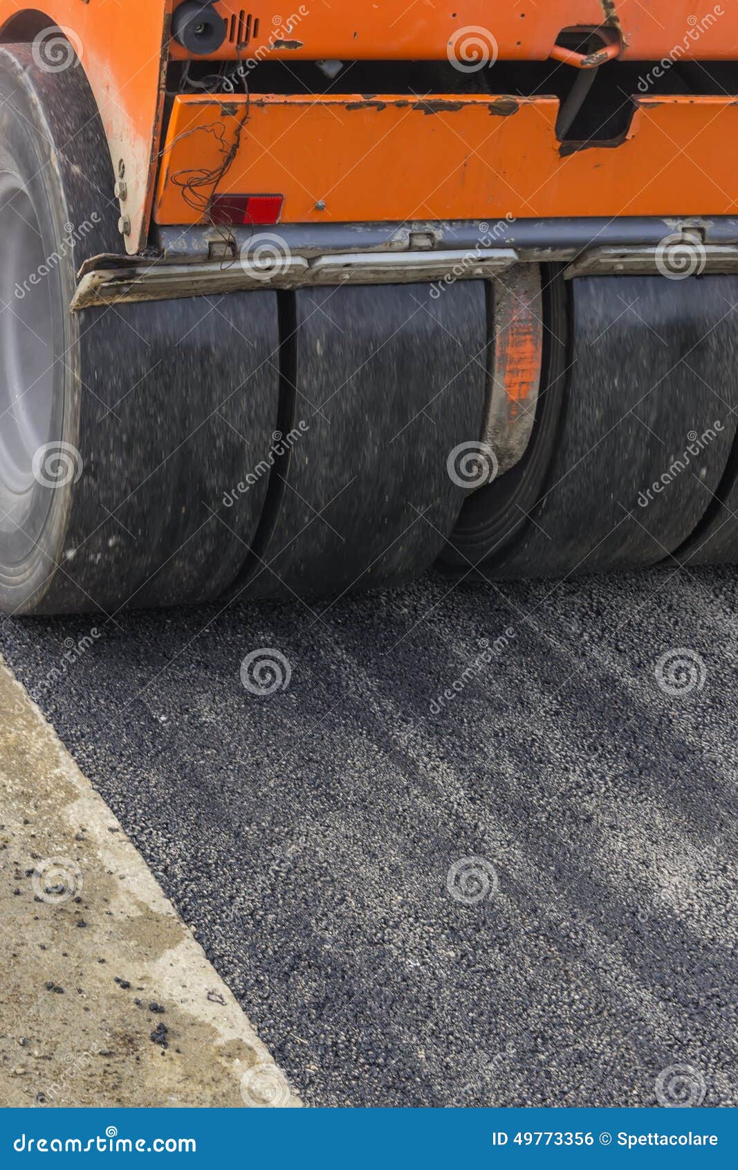 Detail of Road Roller during Asphalt Patching Works 4 Stock Photo ...