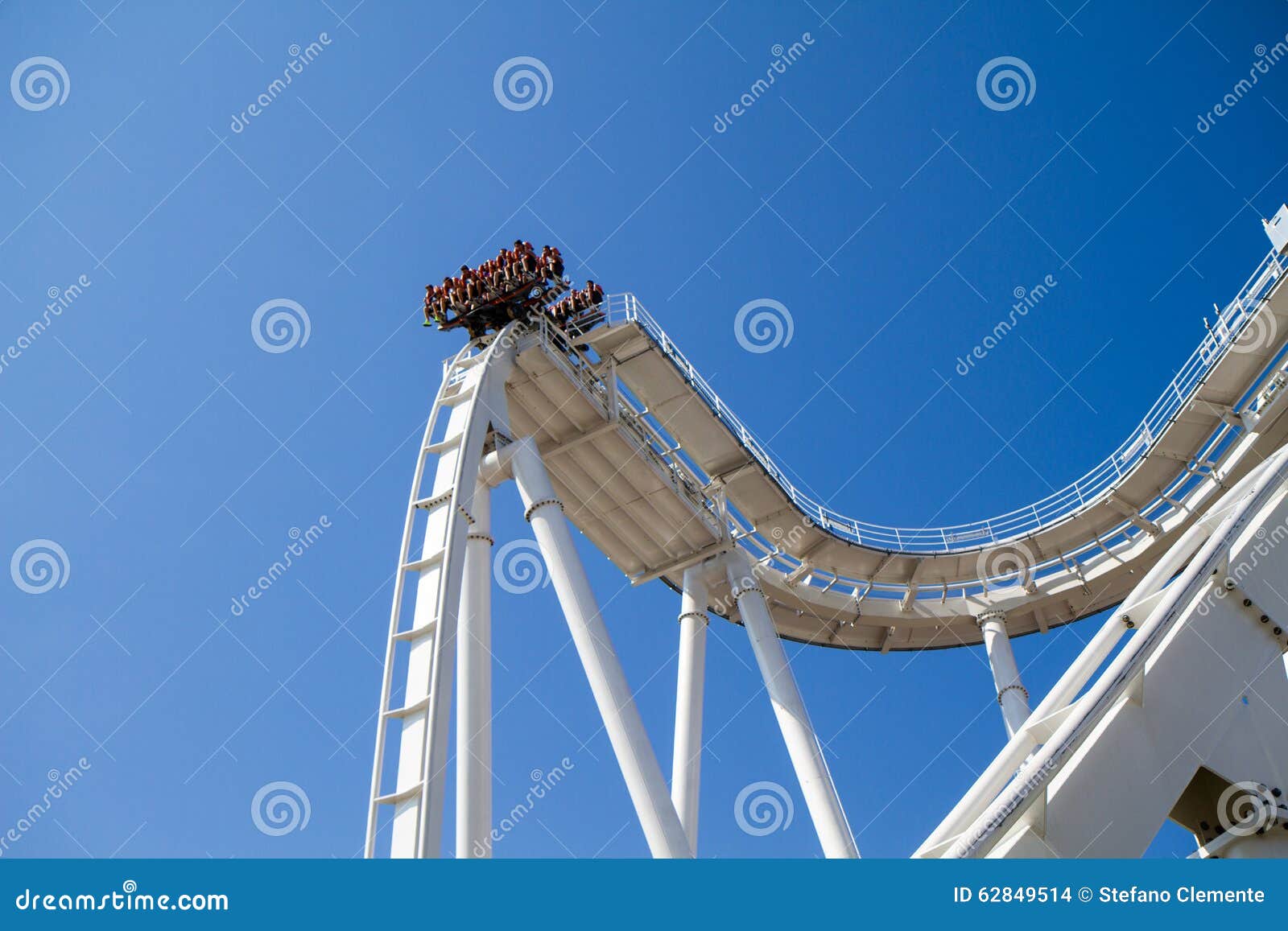 Detail of roller coaster stock photo. Image of vacation - 62849514