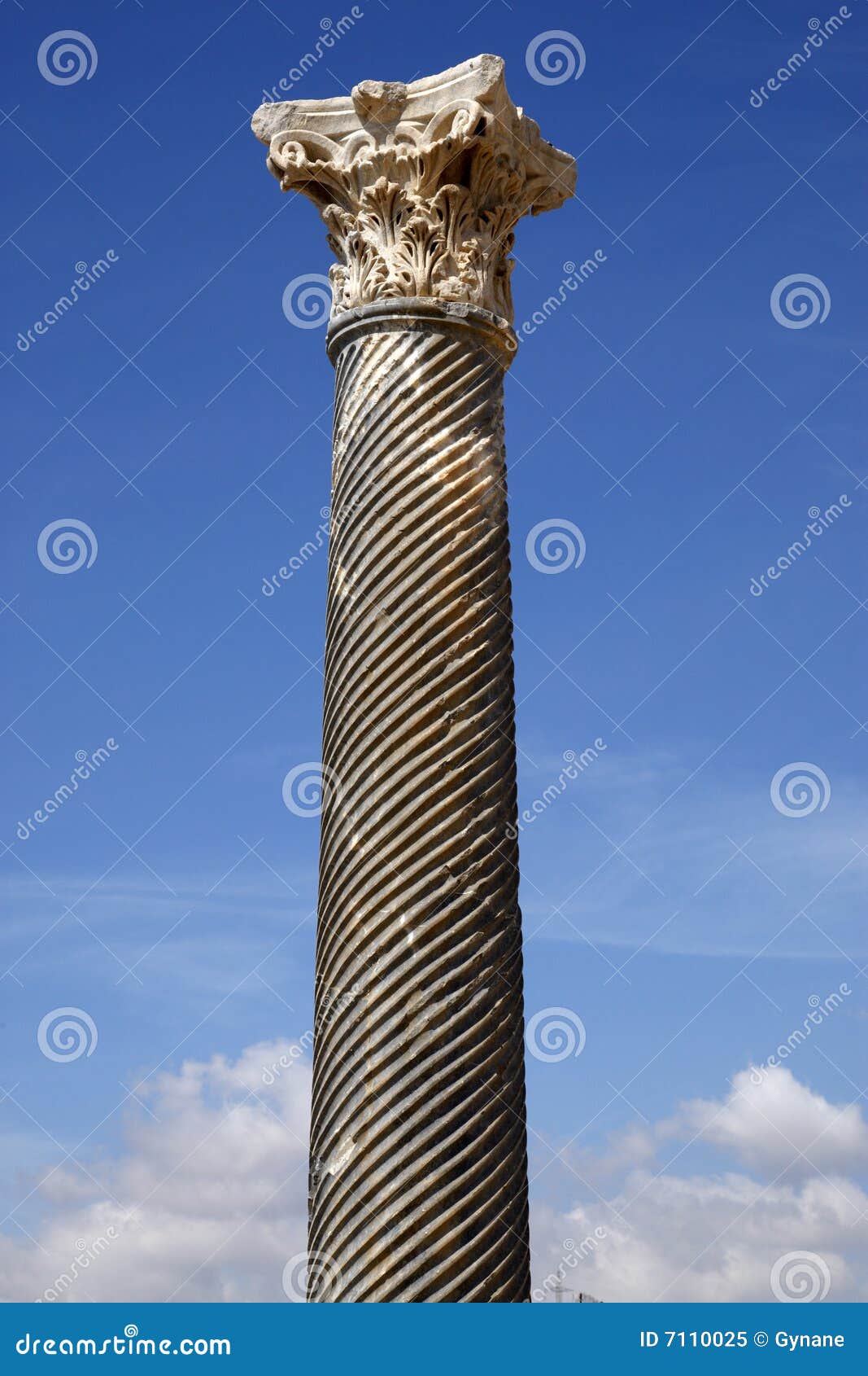 Detail of a roman column stock image. Image of carved - 7110025