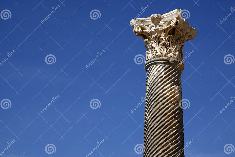 Detail of a roman column stock image. Image of historical - 7110077