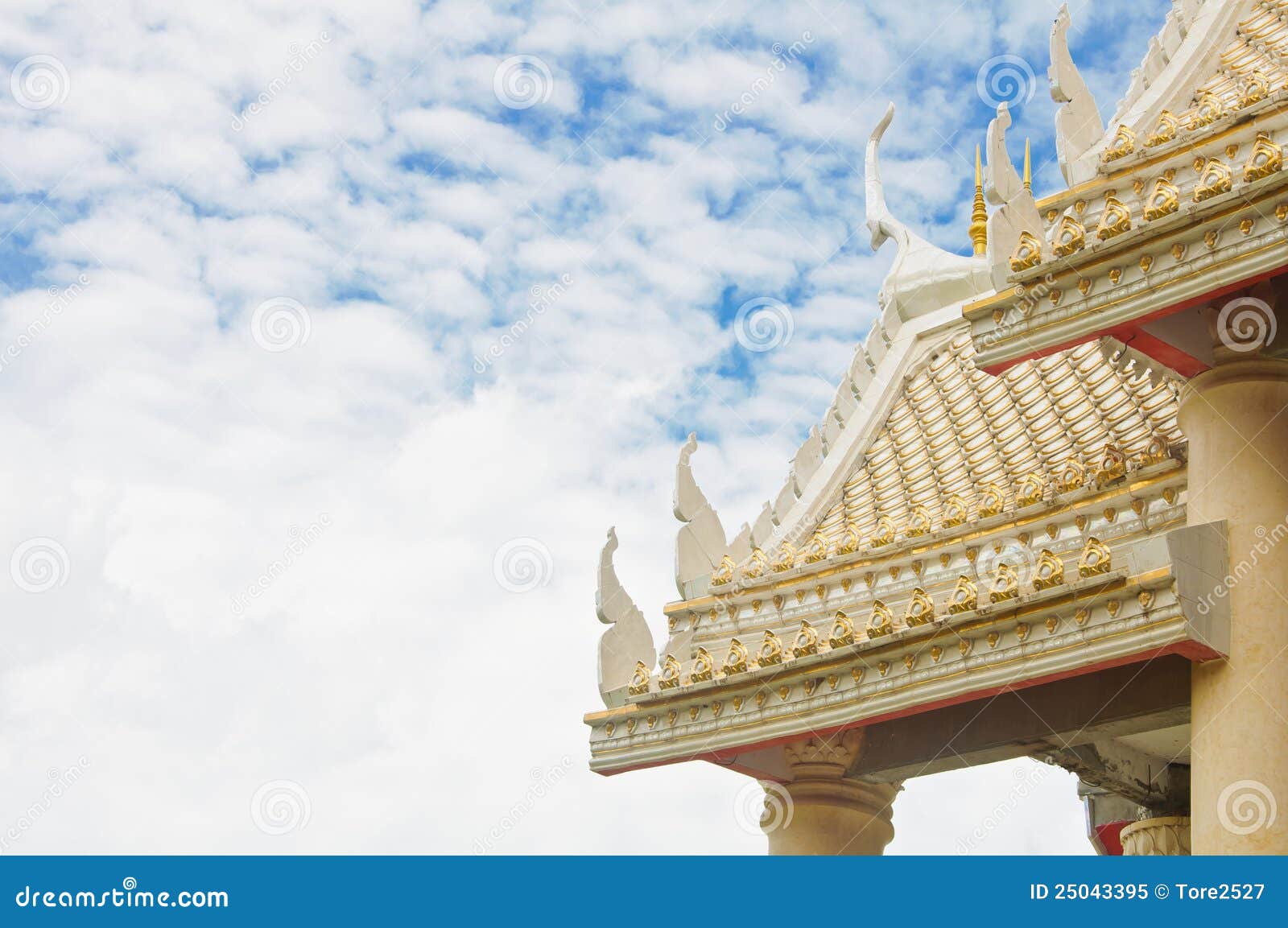 Detail of roof temple stock image. Image of famous, chapel - 25043395