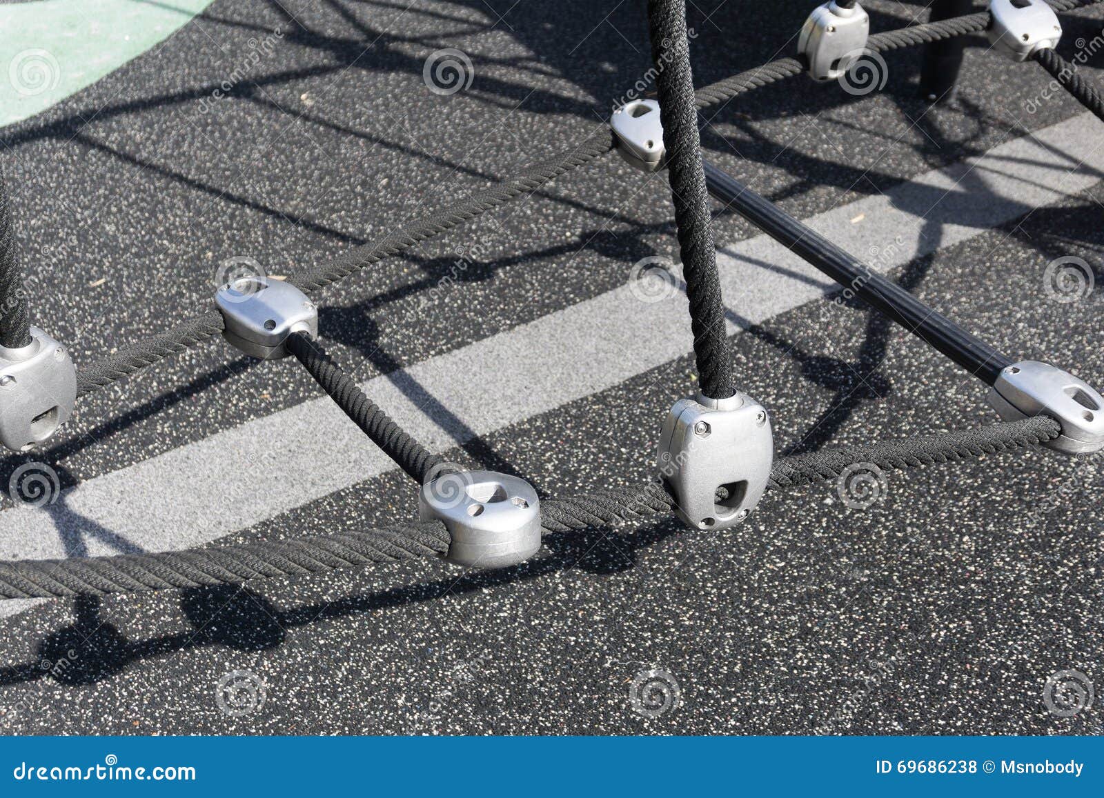 Detail of the Rope Network on the Playground Stock Photo - Image of ...
