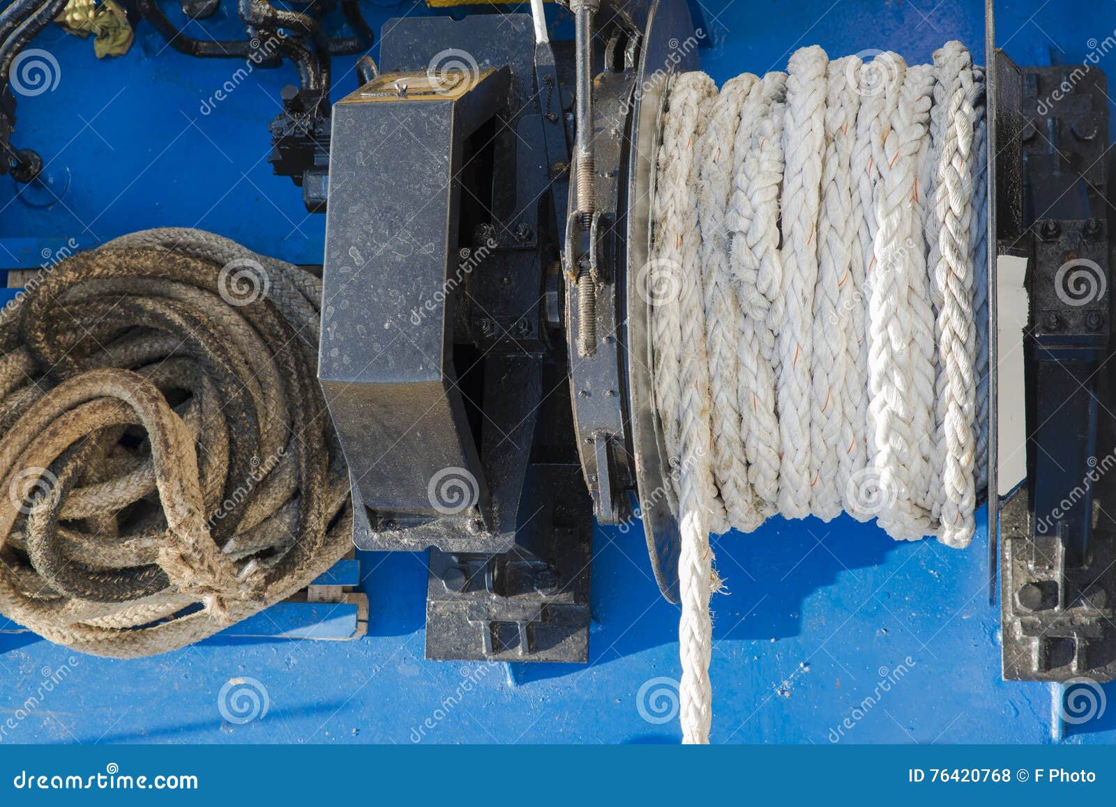 Detail of Ropes and Tie Rods Stock Photo - Image of close, material ...