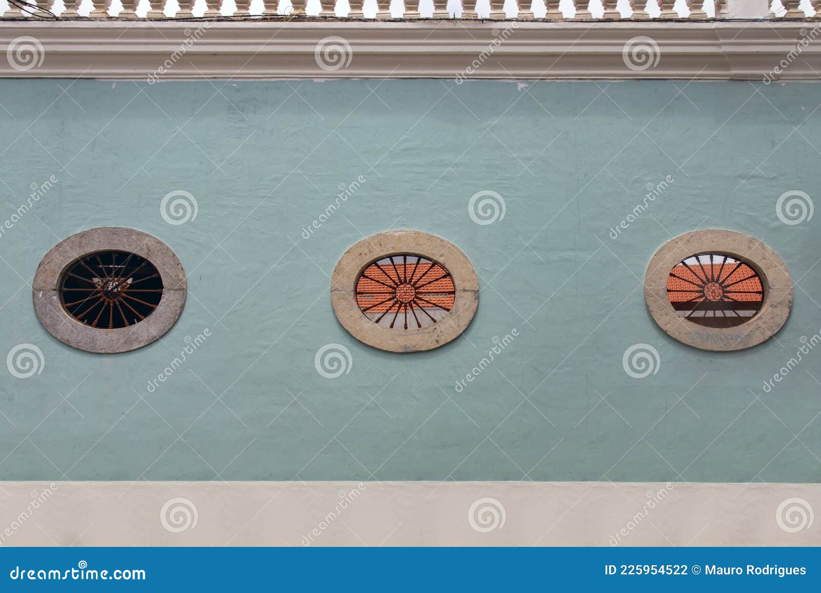 Detail of round windows stock photo. Image of shape - 225954522